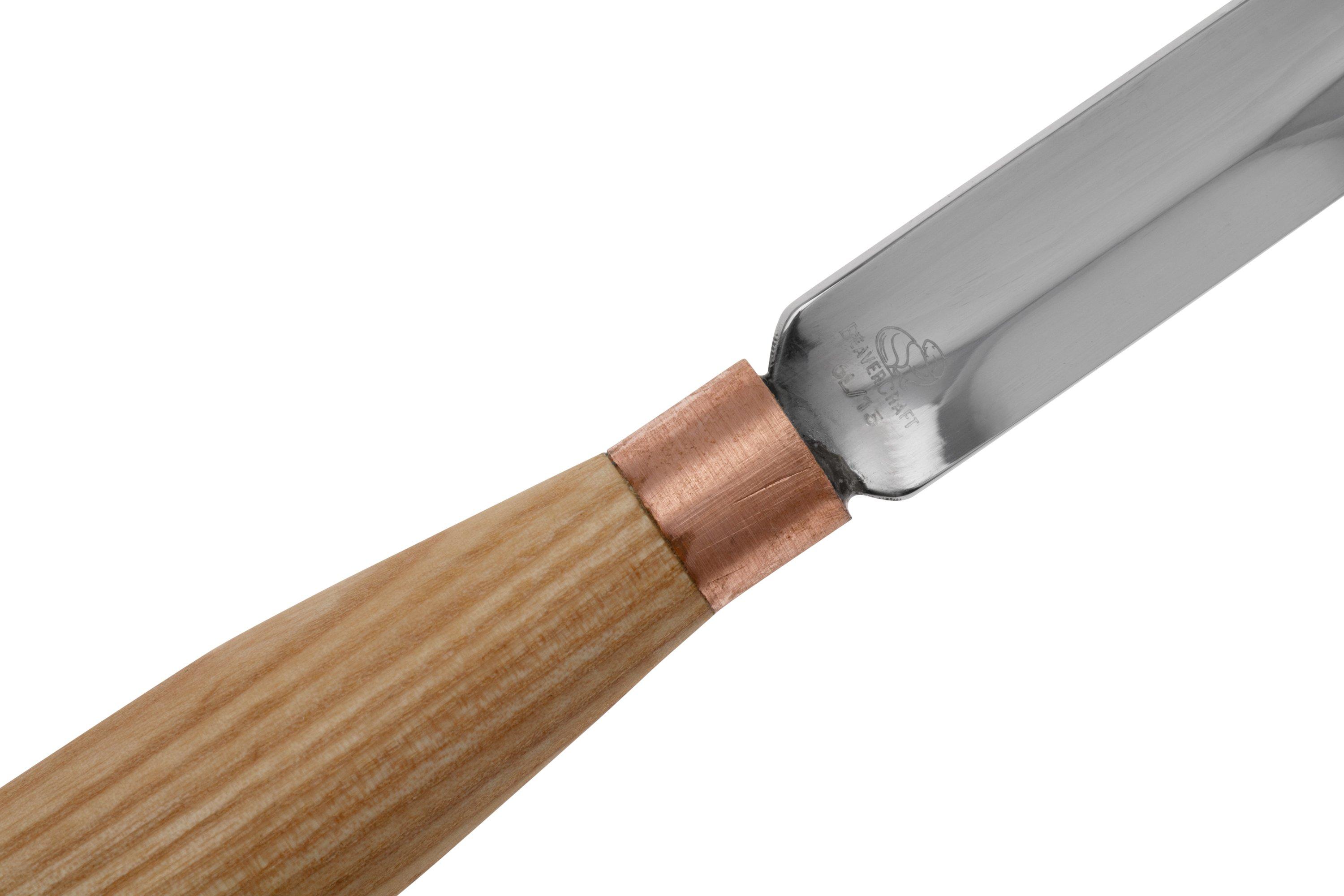 BeaverCraft Compact Long Bent Gouge K6L-15 Sweep 6, 15 mm, guts ...