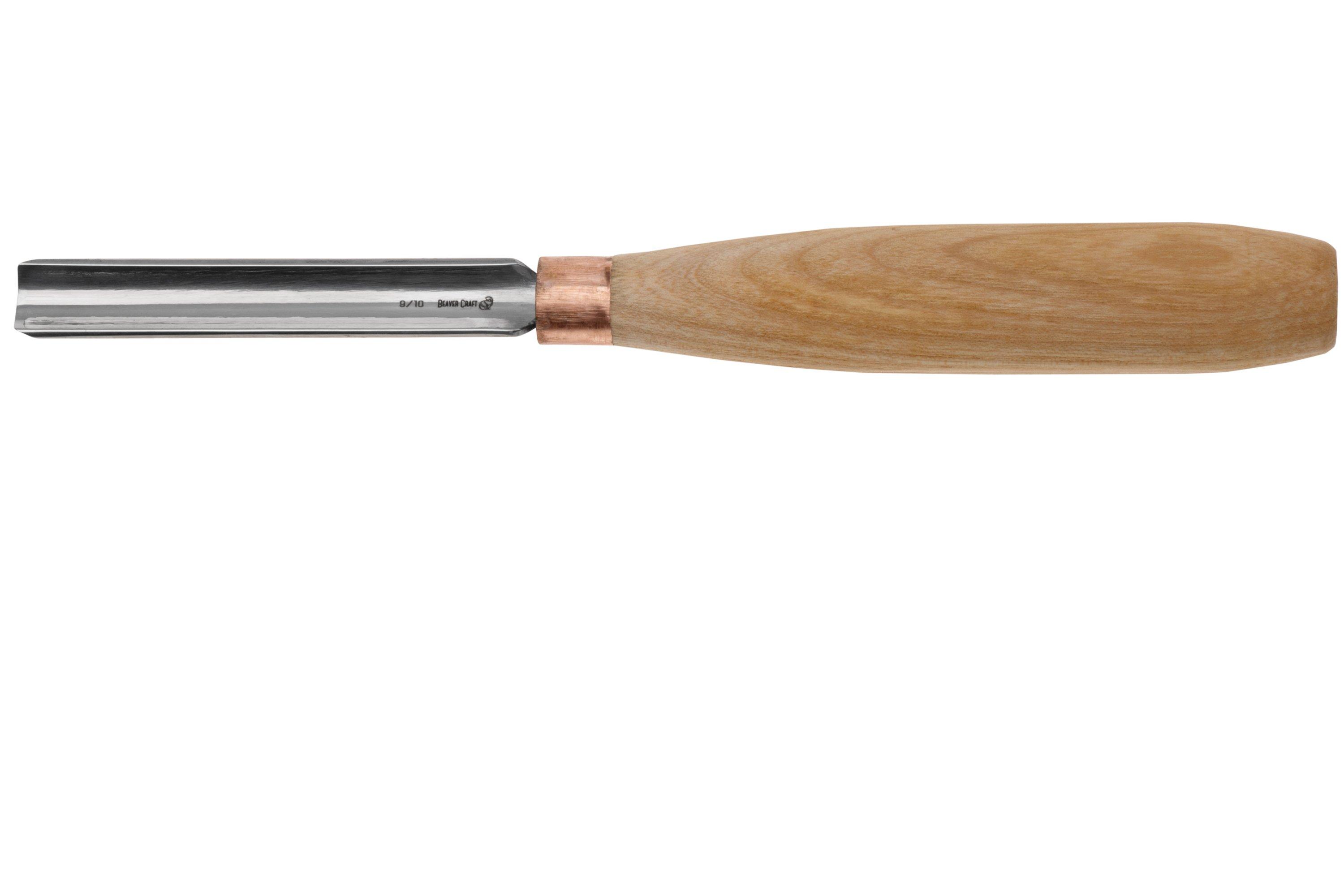 BeaverCraft Compact Straight Rounded Chisel K9-10 Sweep 9, 10 mm, gouge ...