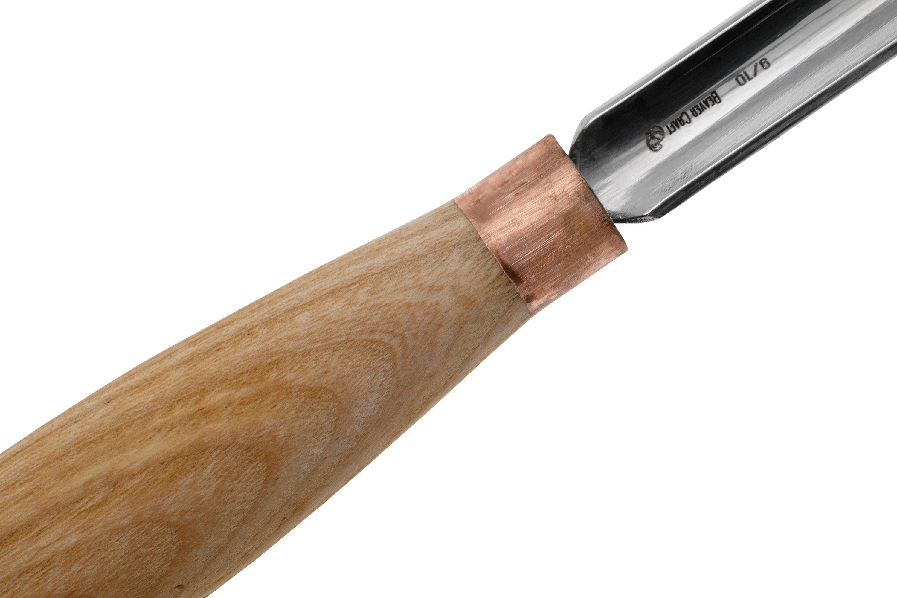 BeaverCraft Compact Straight Rounded Chisel K9-10 Sweep 9, 10 mm, gouge ...