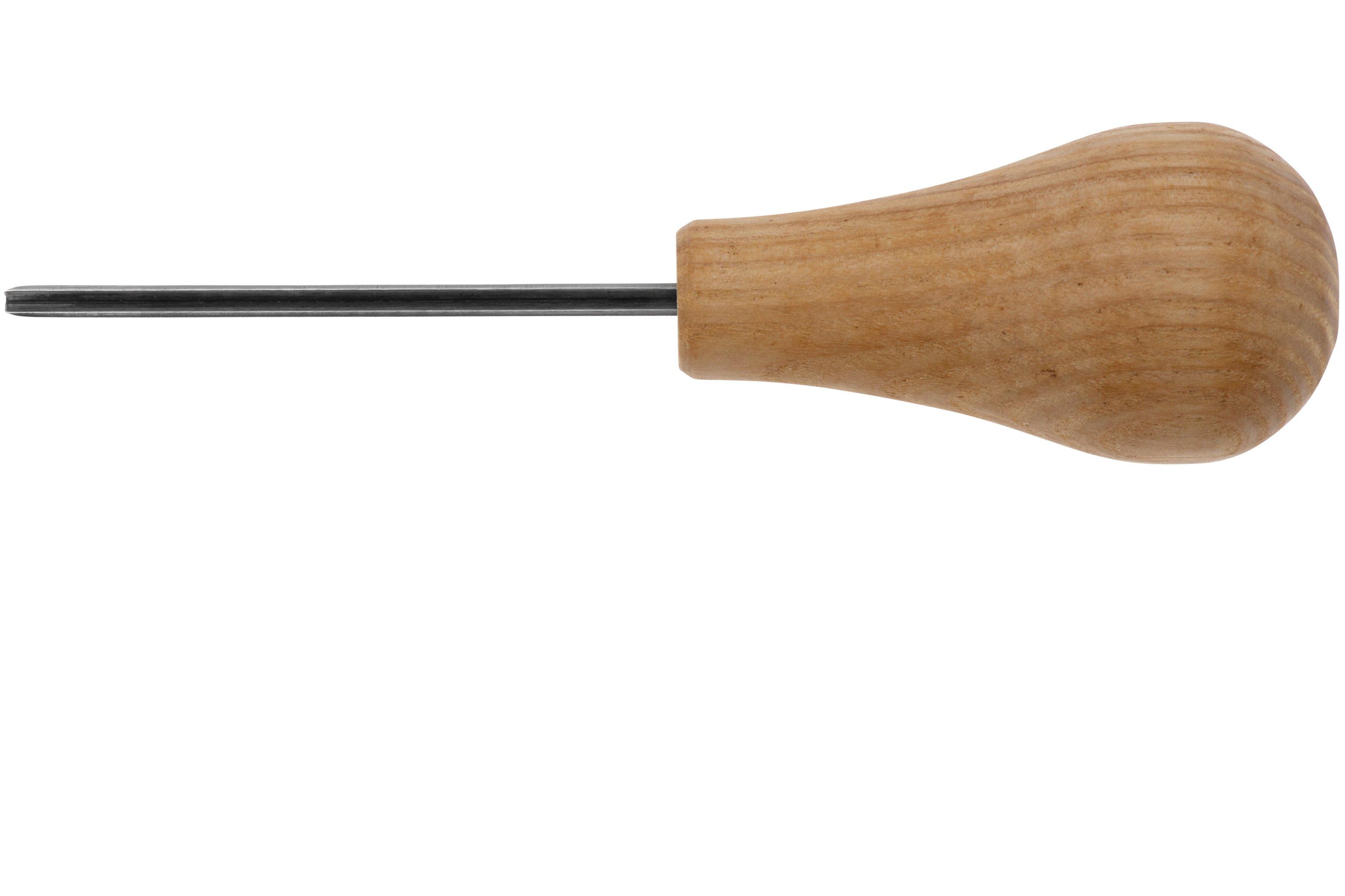 BeaverCraft Palm Chisel P12-02 Straight V Tool Sweep No. 12, 2 mm, hand ...