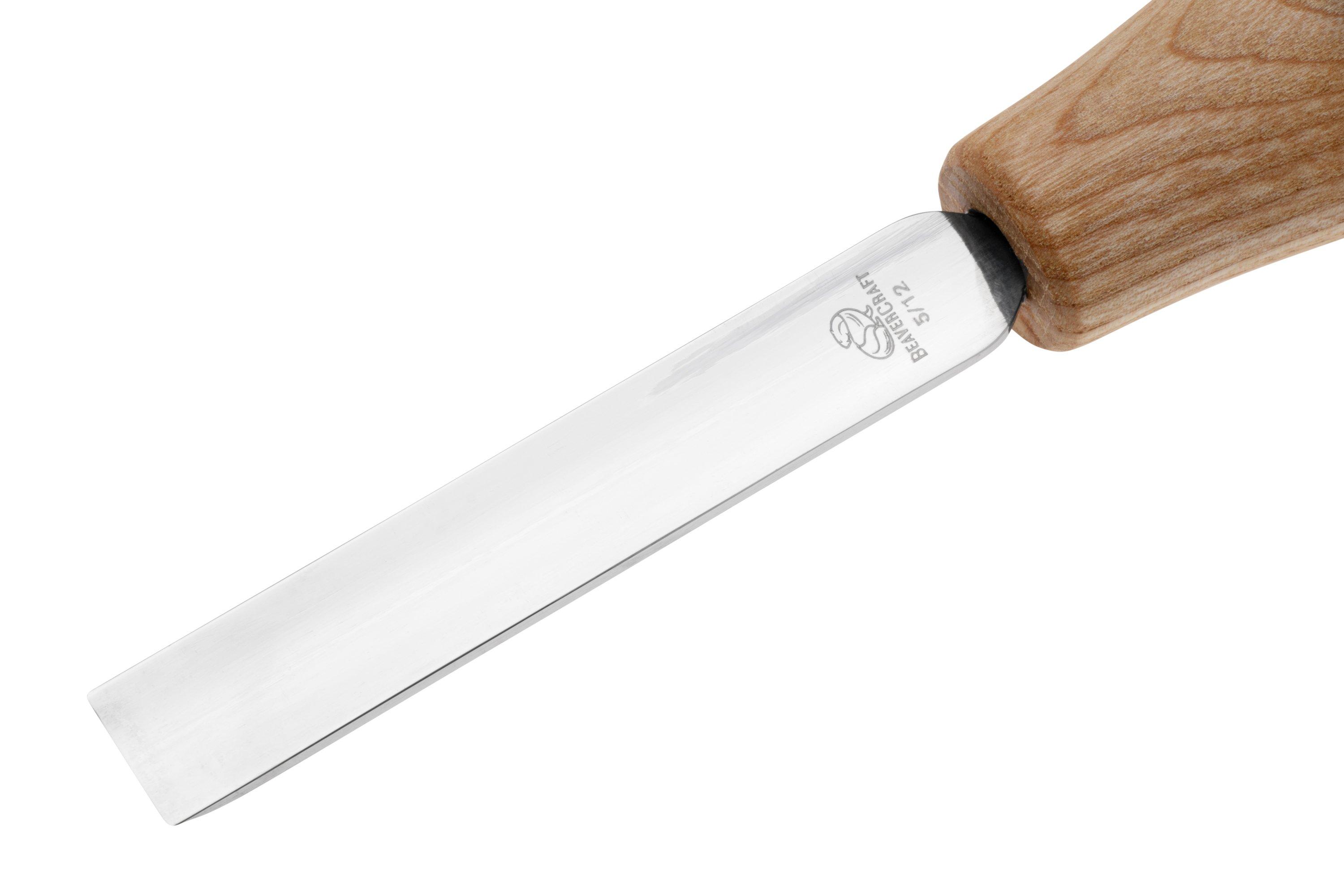 BeaverCraft Palm Chisel P5-12 Straight Rounded Sweep No. 5, 12 mm ...