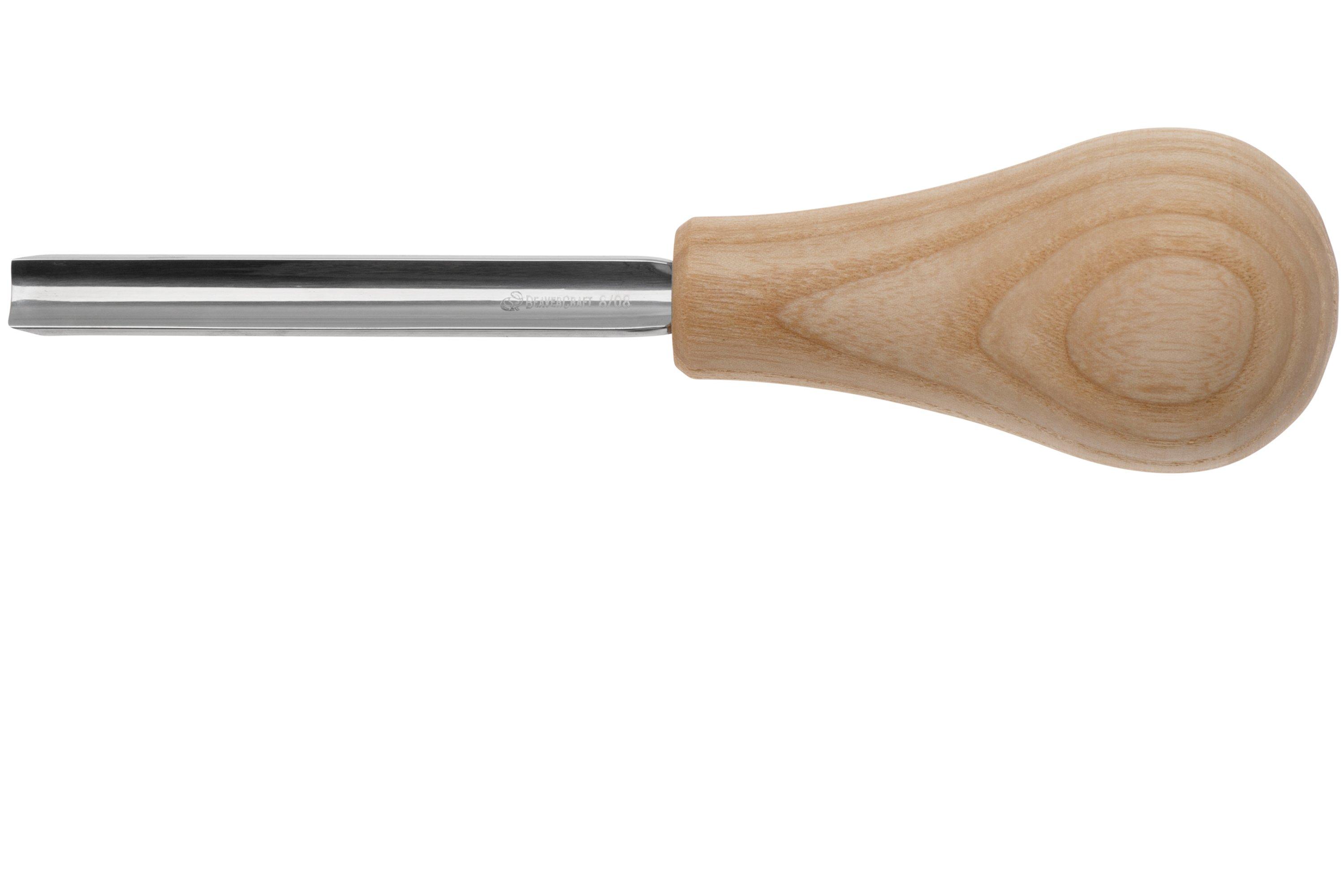 BeaverCraft Palm Chisel P8-08 Straight Rounded Sweep No. 8, 8 mm, hand ...