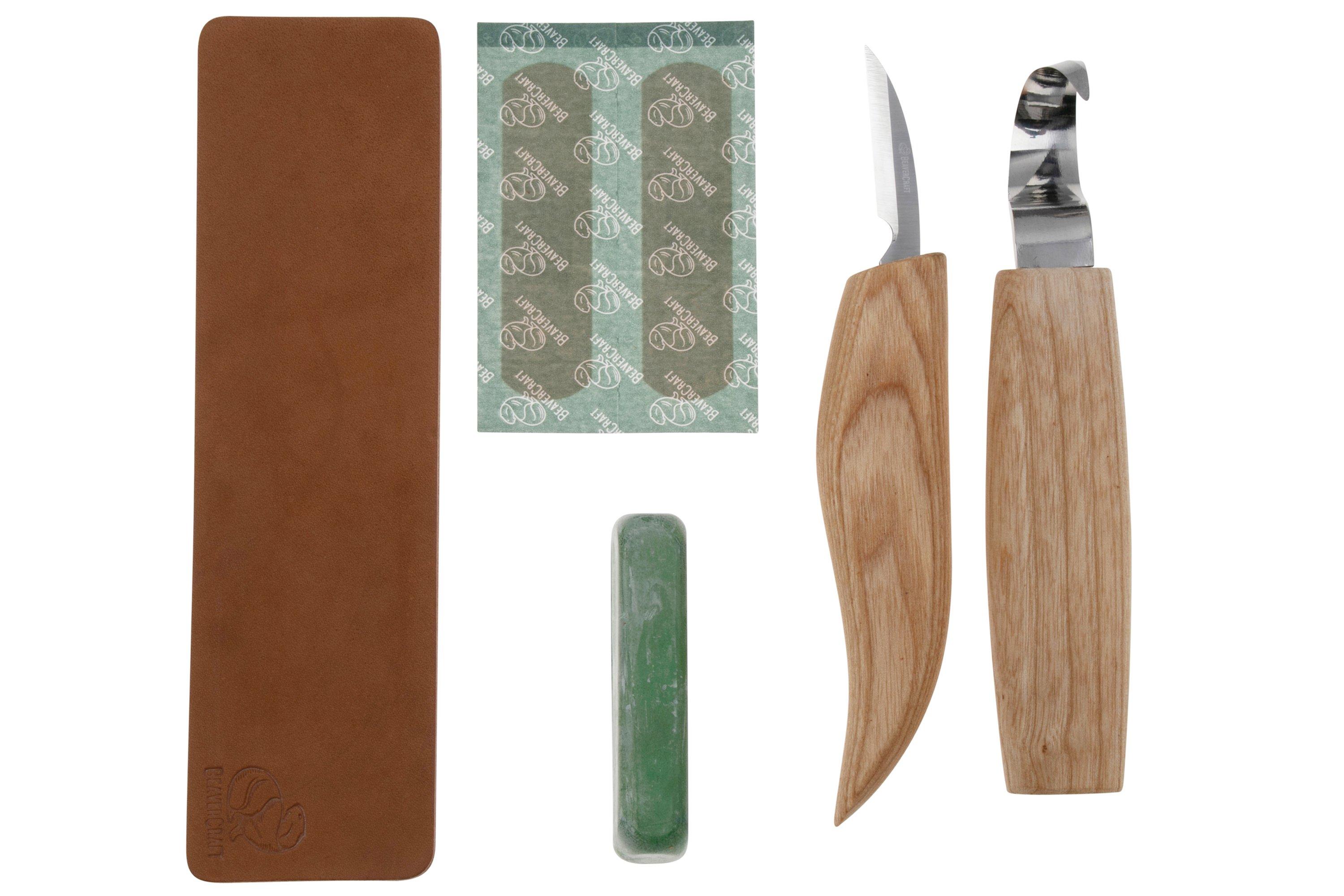 Beavercraft S02 Set di utensili per l'intaglio del legno con coltello ...