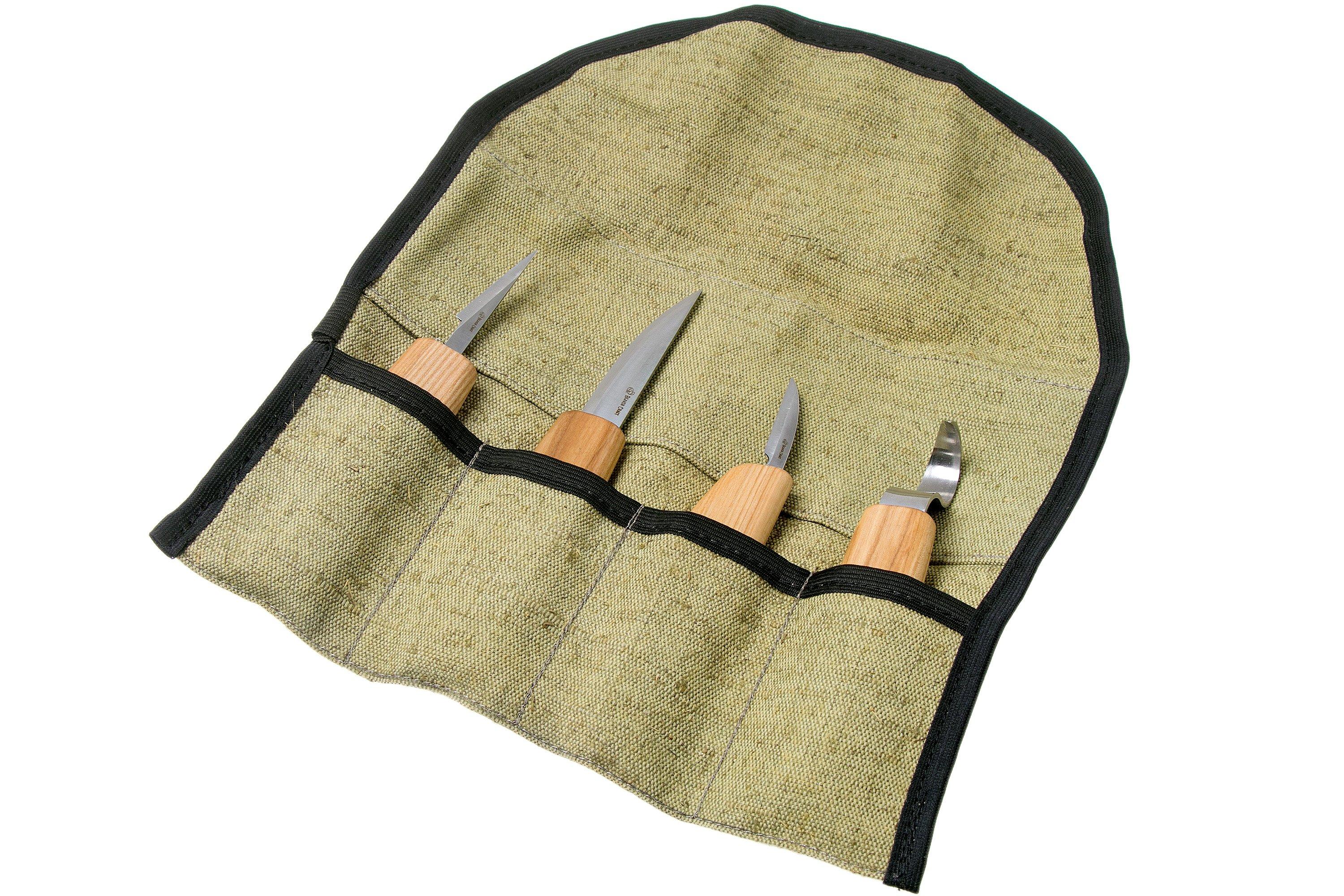 BeaverCraft Set of 4 knives S09, wood carving set | Advantageously ...