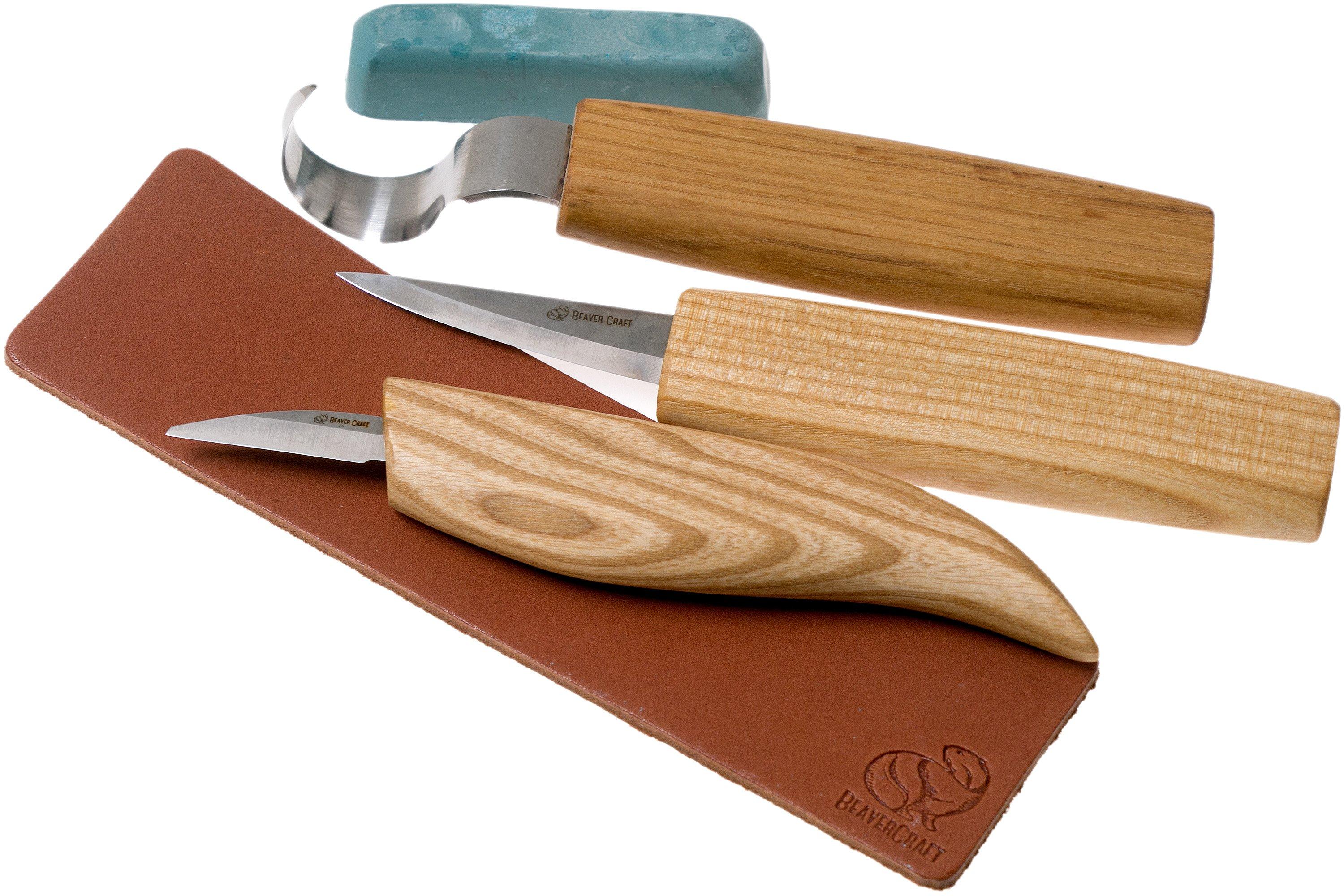 BeaverCraft Upgraded Spoon Carving Set S17 houtsnijset | Voordelig ...