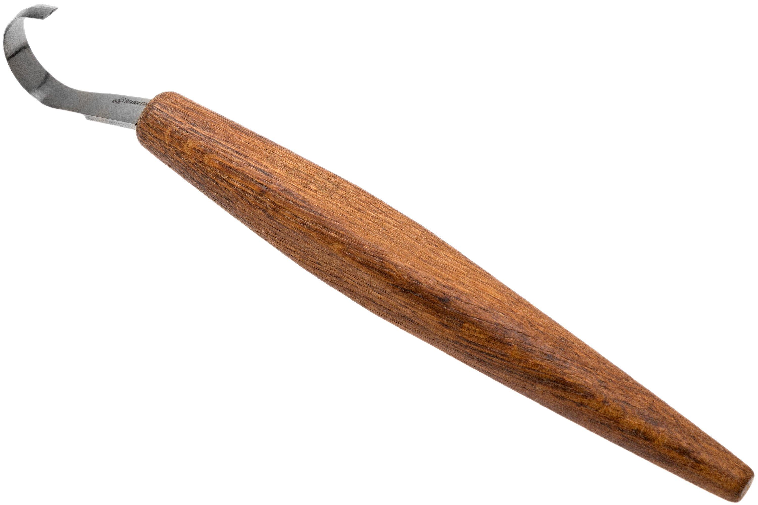 BeaverCraft Oak Spoon Carving Knife Deep Cut SK5L, left-handed ...
