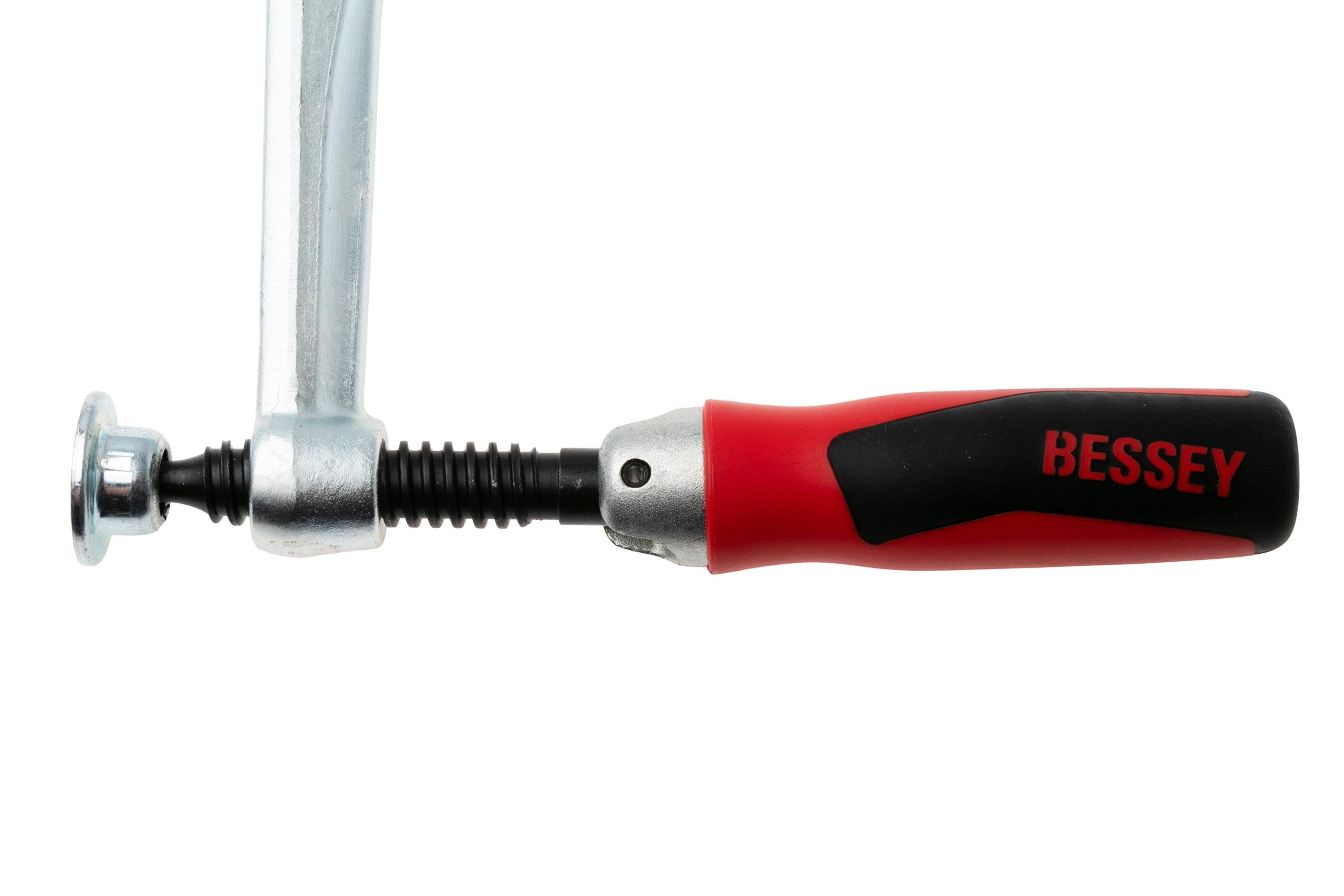 Bessey GZ25KG, screw clamp with swivel handle, 250/120 mm ...