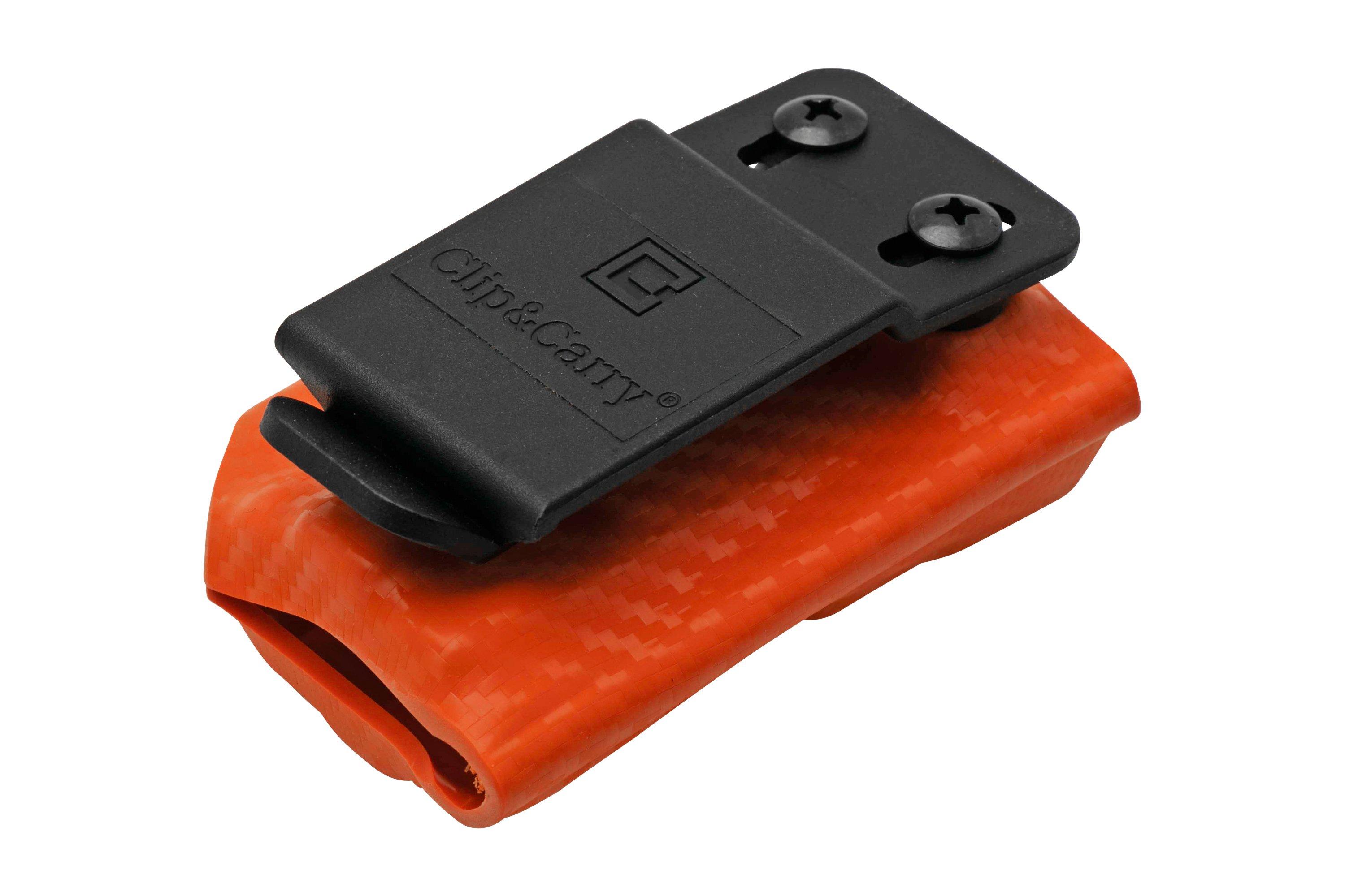 Clip And Carry Kydex Sheath Leatherman Free P2, Carbon Fiber Orange LP2 ...