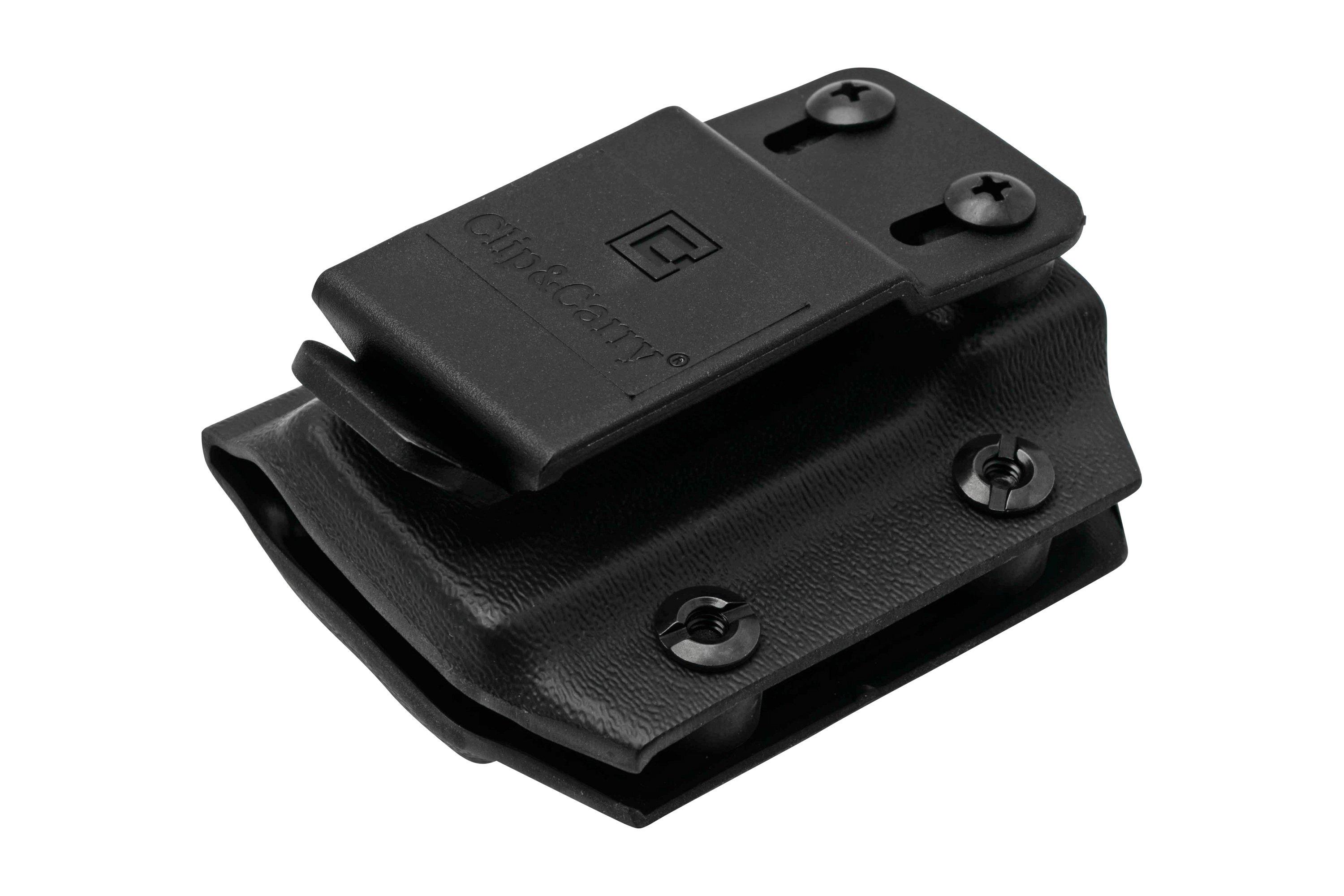 Clip And Carry Kydex Sheath SOG Powerlock, Black SPWRLK-BLK belt ...