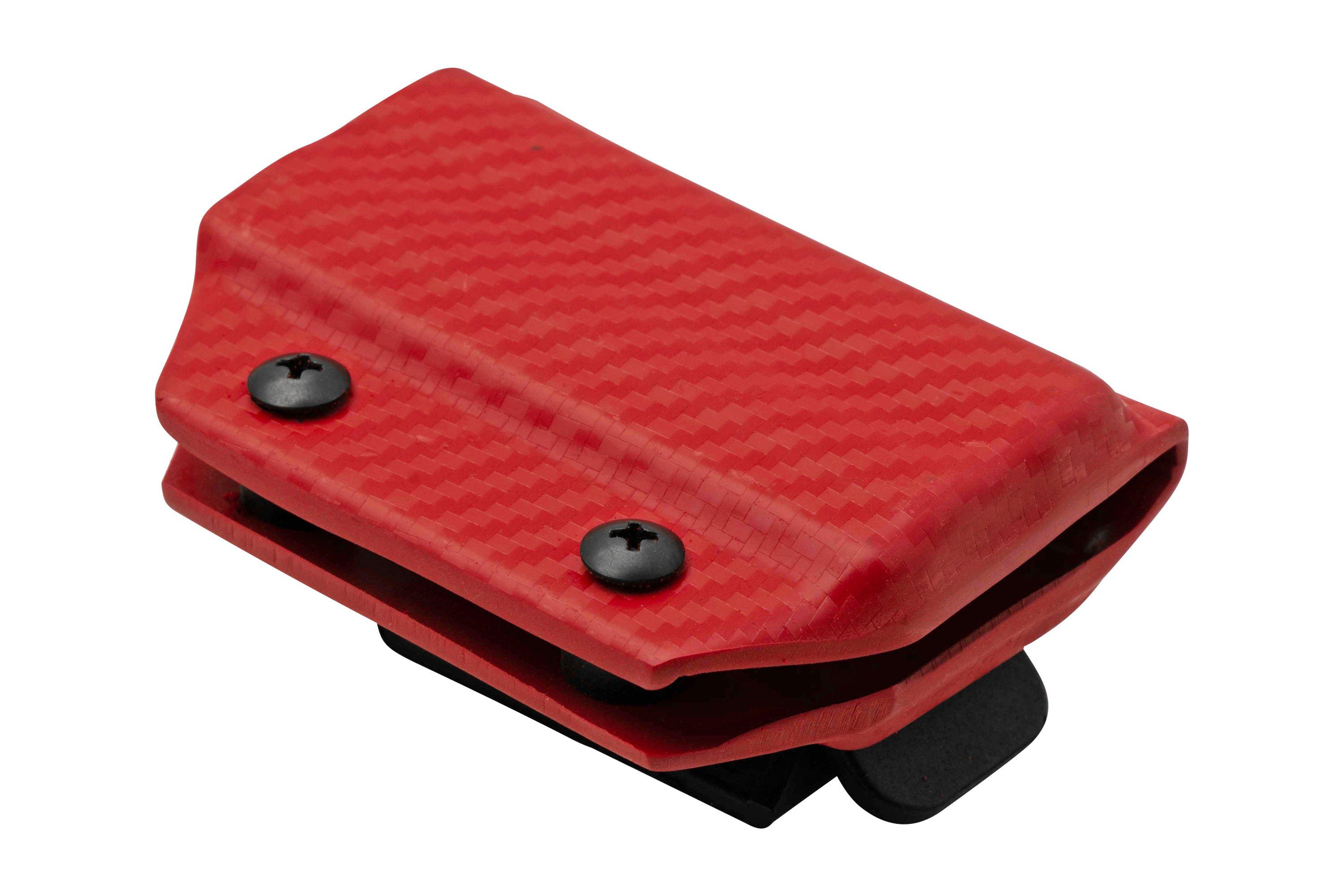 Clip And Carry Kydex Sheath SOG Powerlock, Carbon Fiber Red SPWRLK-CF ...