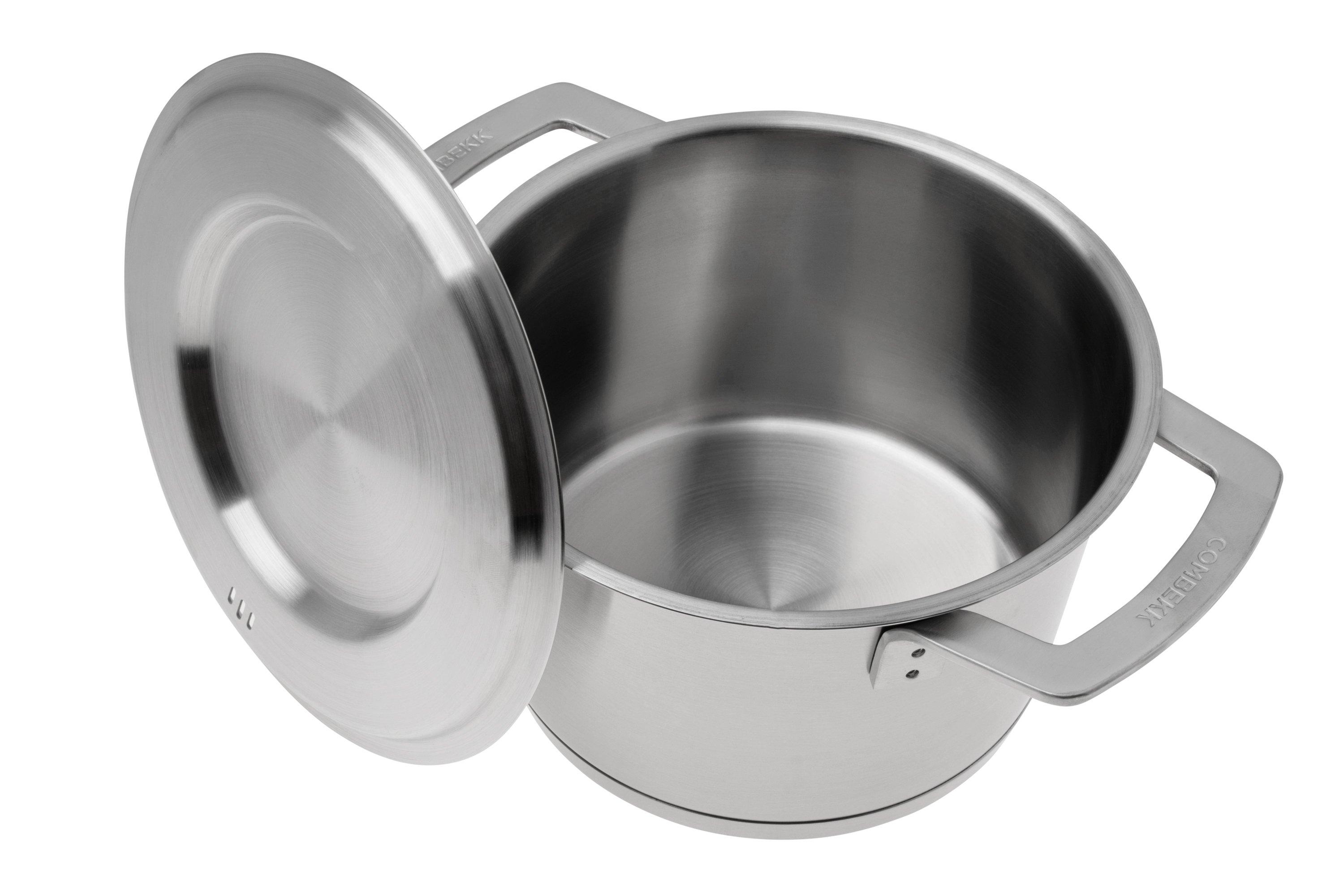 Combekk S-S 151102 Recycled Stainless Steel, kookpan met deksel, 16 cm ...