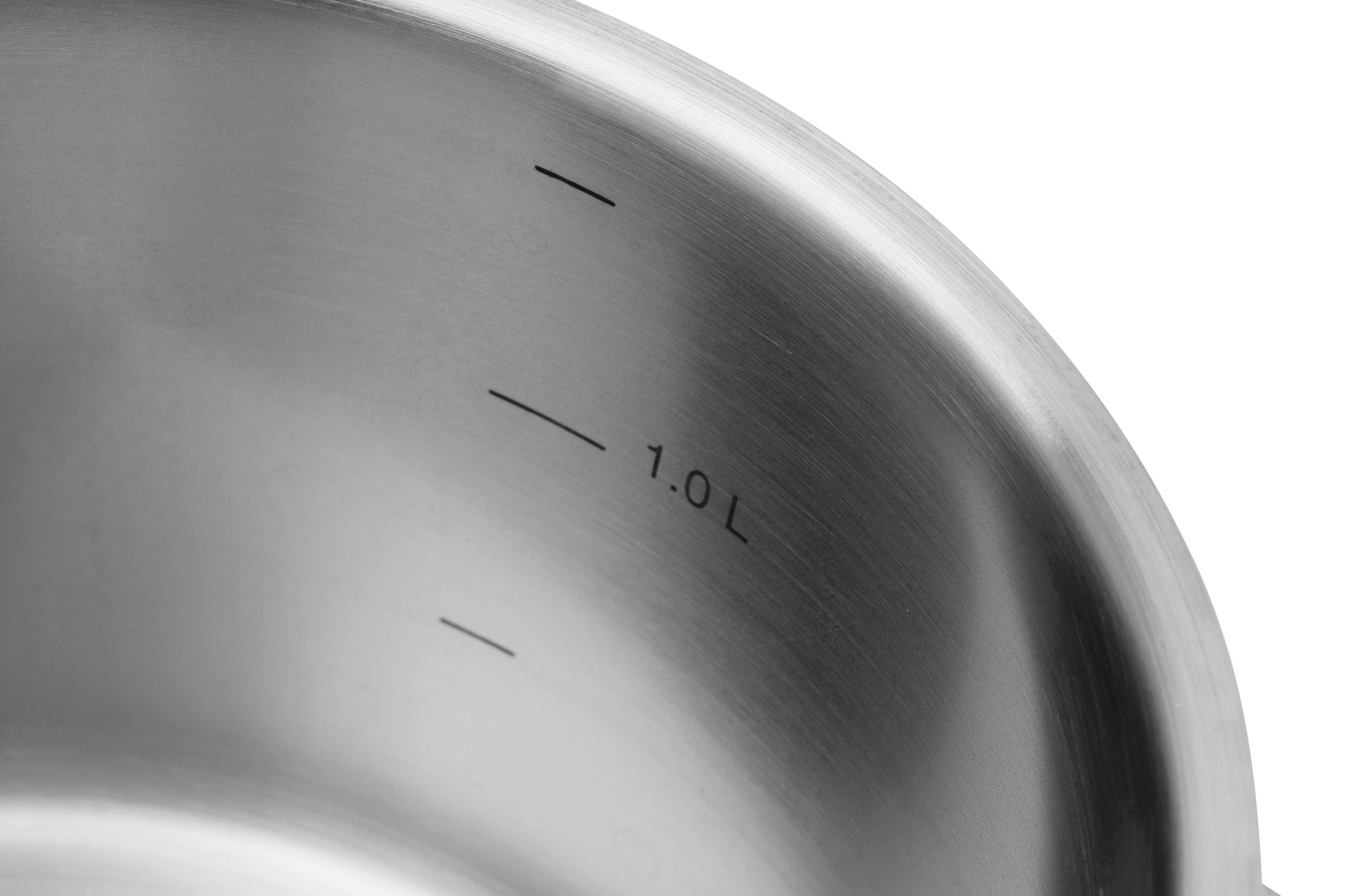 Combekk S-S 151102 Recycled Stainless Steel, cooking pot with lid, 16 ...