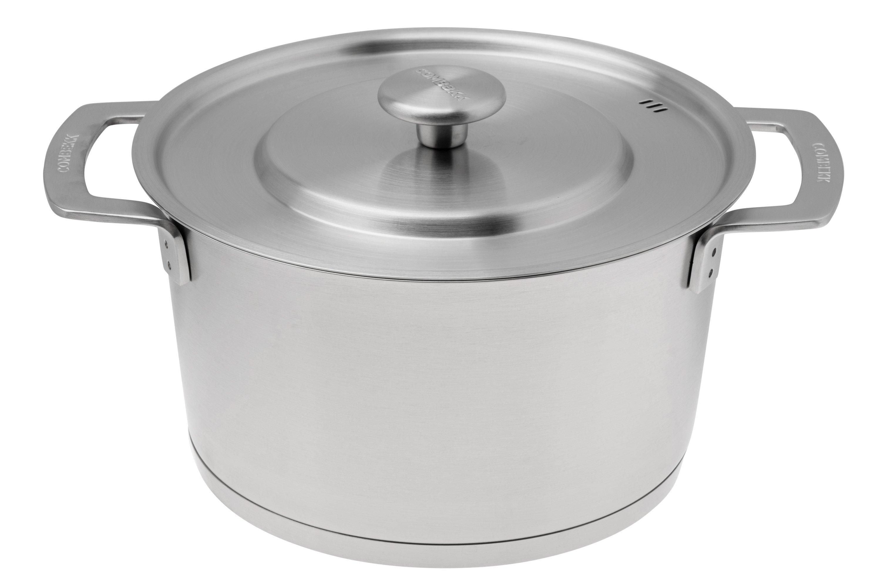 Combekk S-S 151104 Recycled Stainless Steel, cooking pot with lid, 20 ...