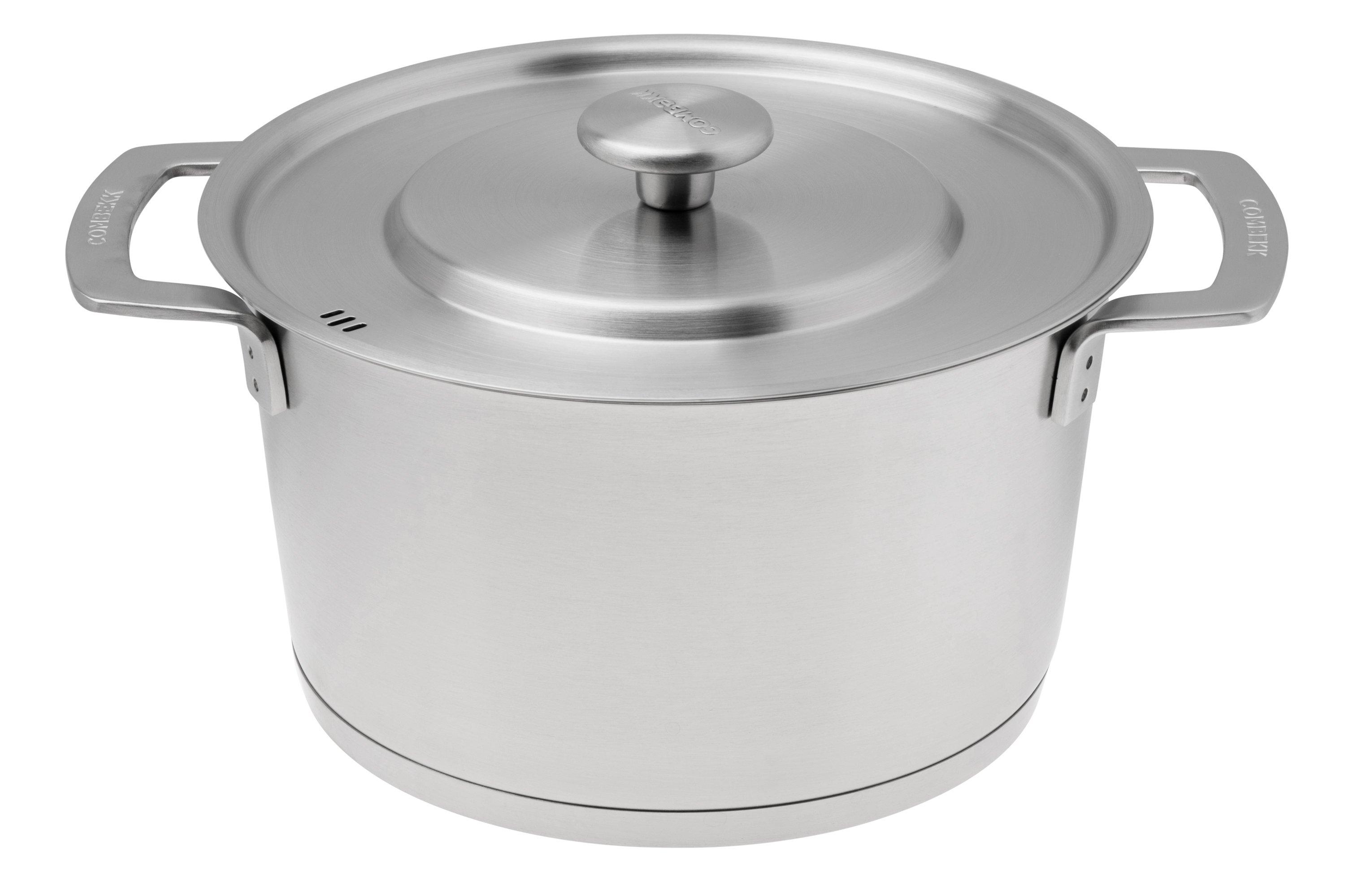 Combekk S-S 151104 Recycled Stainless Steel, cooking pot with lid, 20 ...
