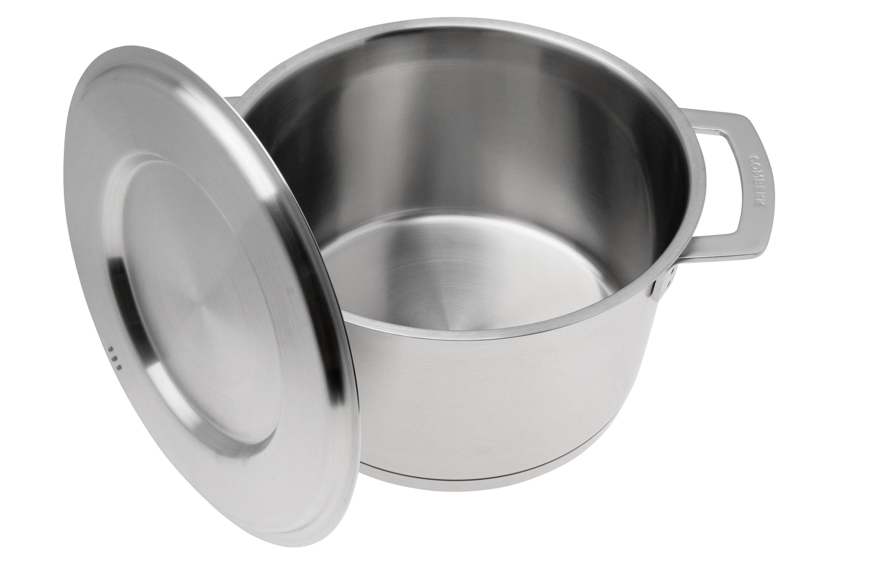 Combekk S-S 151104 Recycled Stainless Steel, cooking pot with lid, 20 ...