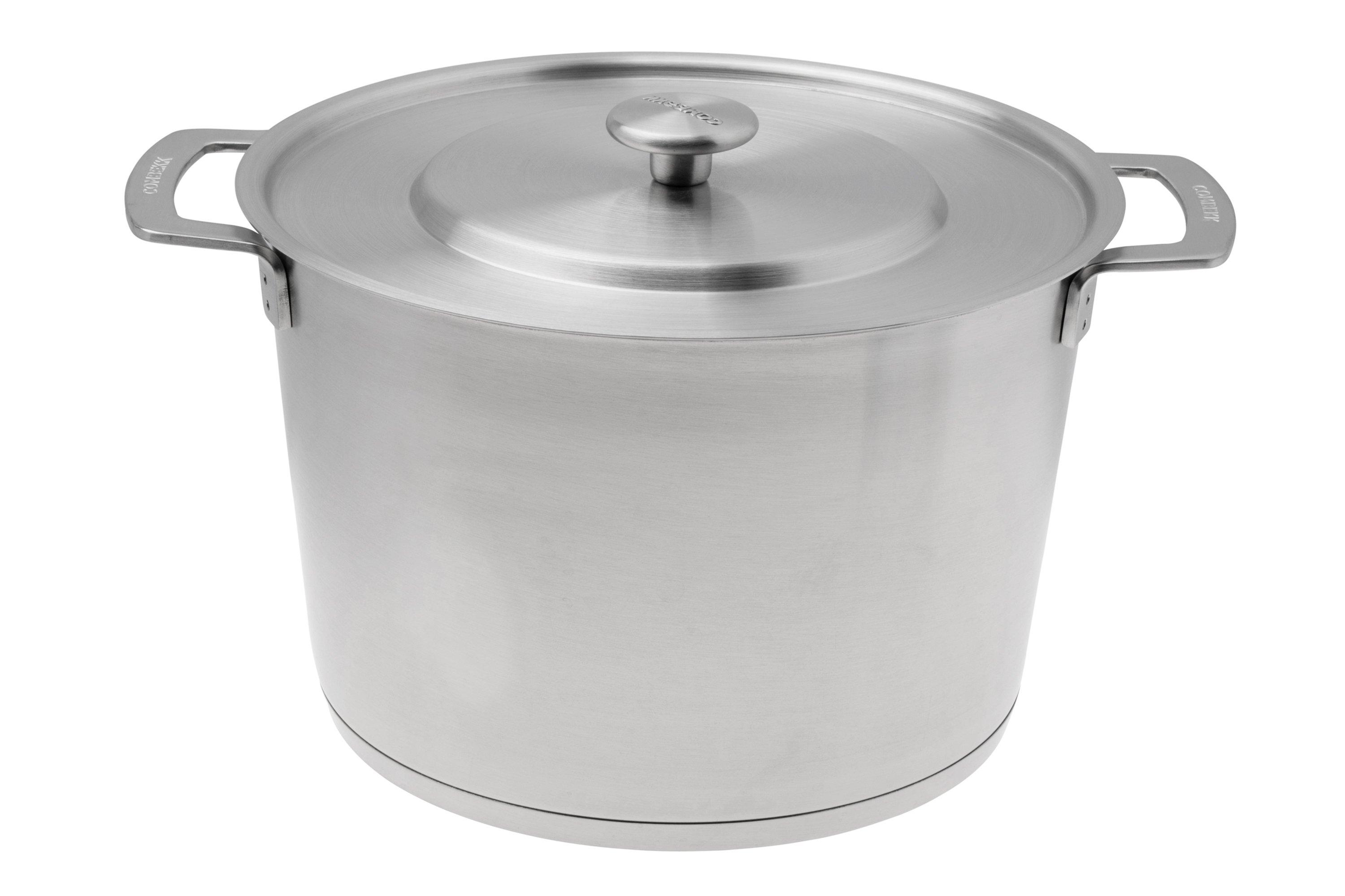 Combekk S-S 151105 Recycled Stainless Steel, cooking pot with lid, 24 ...