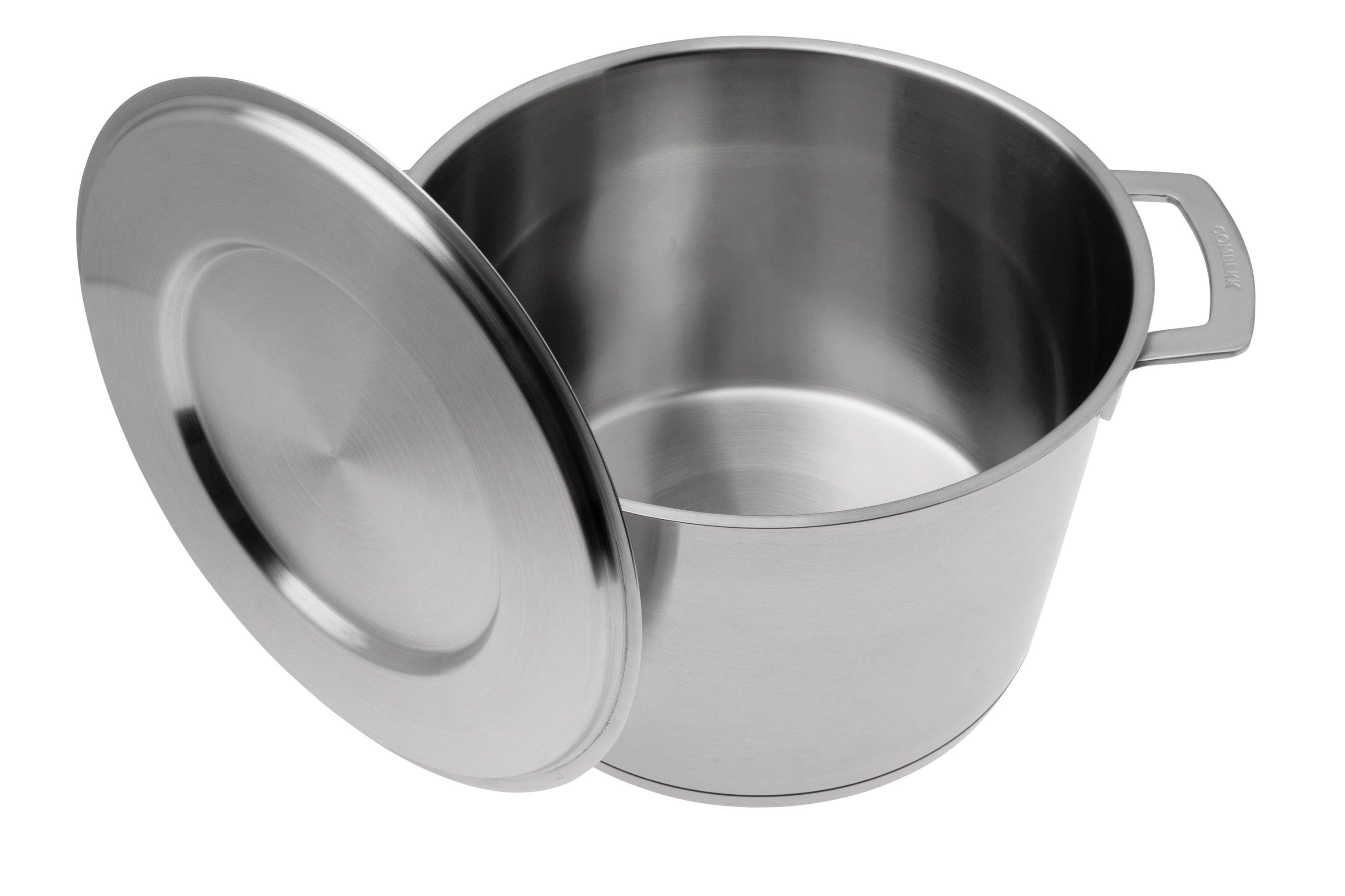 Combekk S-S 151105 Recycled Stainless Steel, cooking pot with lid, 24 ...