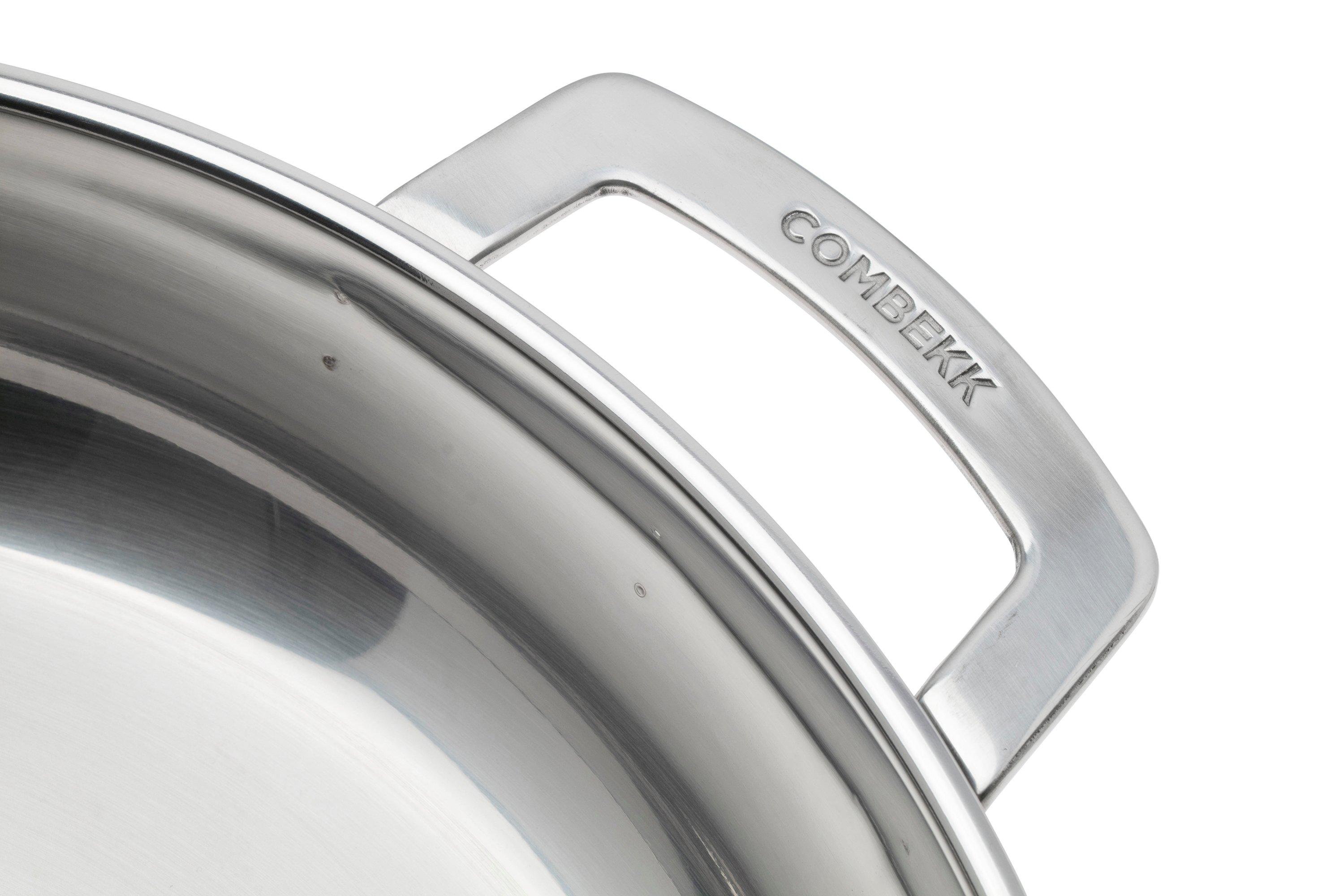 Combekk SUS-Y Pro 151132 Uncoated Recycled Stainless Steel, frying pan ...