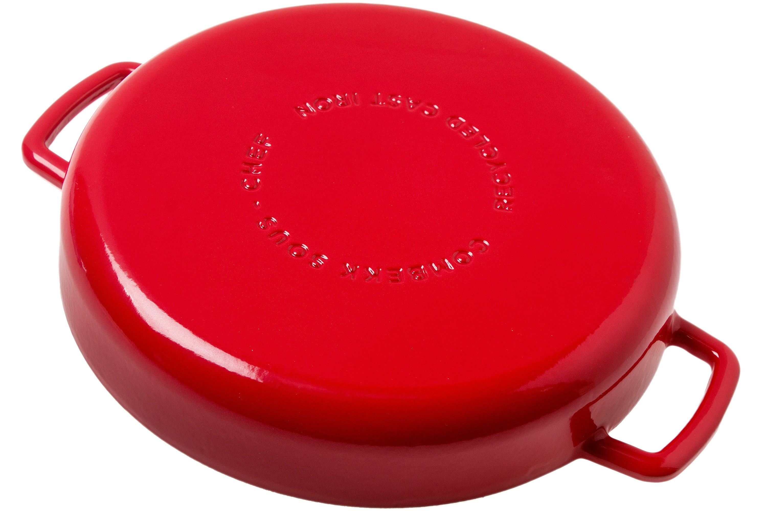Combekk Sous Chef 192128RD frying pan double handle 28 cm, red ...