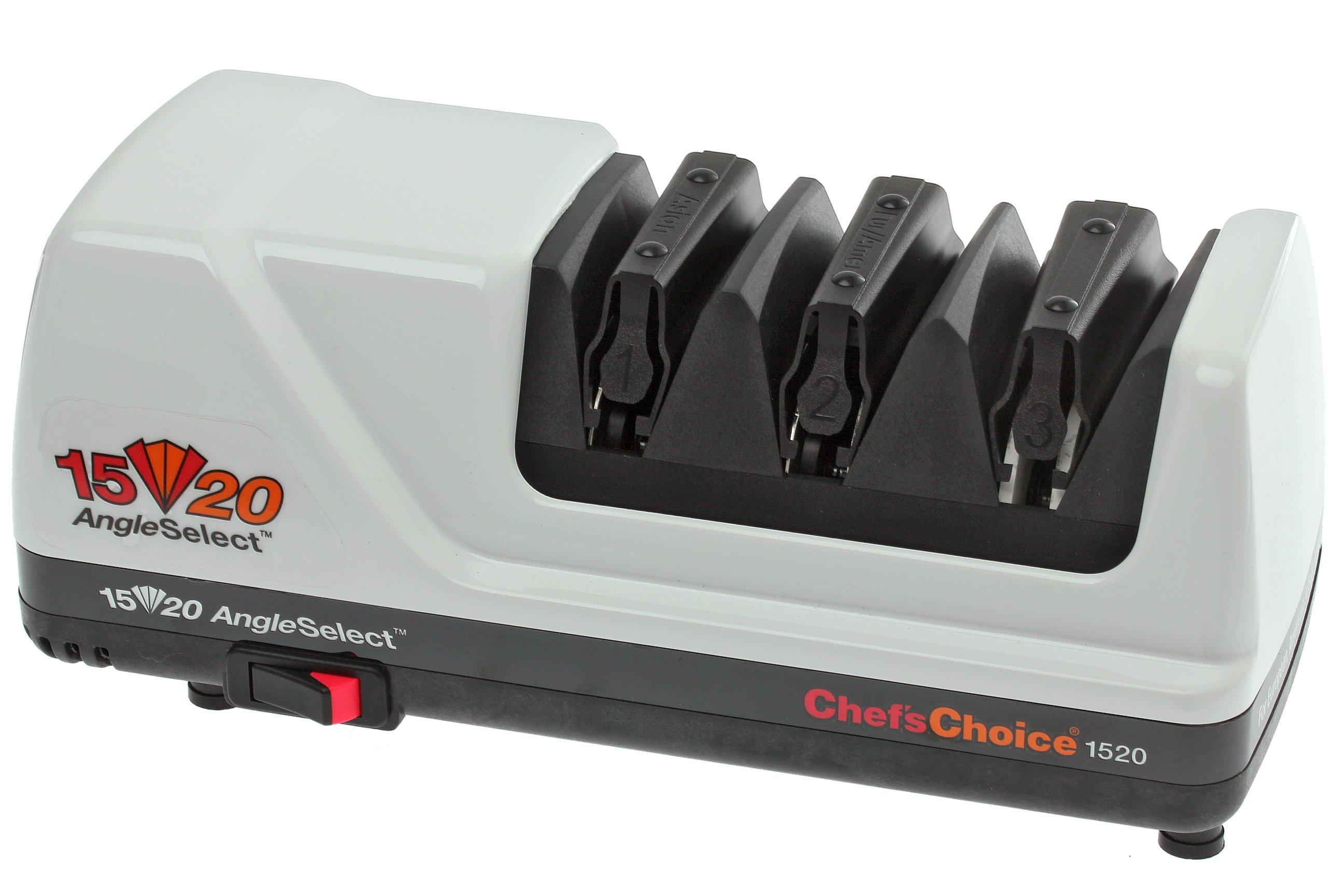 Chef's Choice 1520 sharpening machine with a sharpening angle of 15º ...