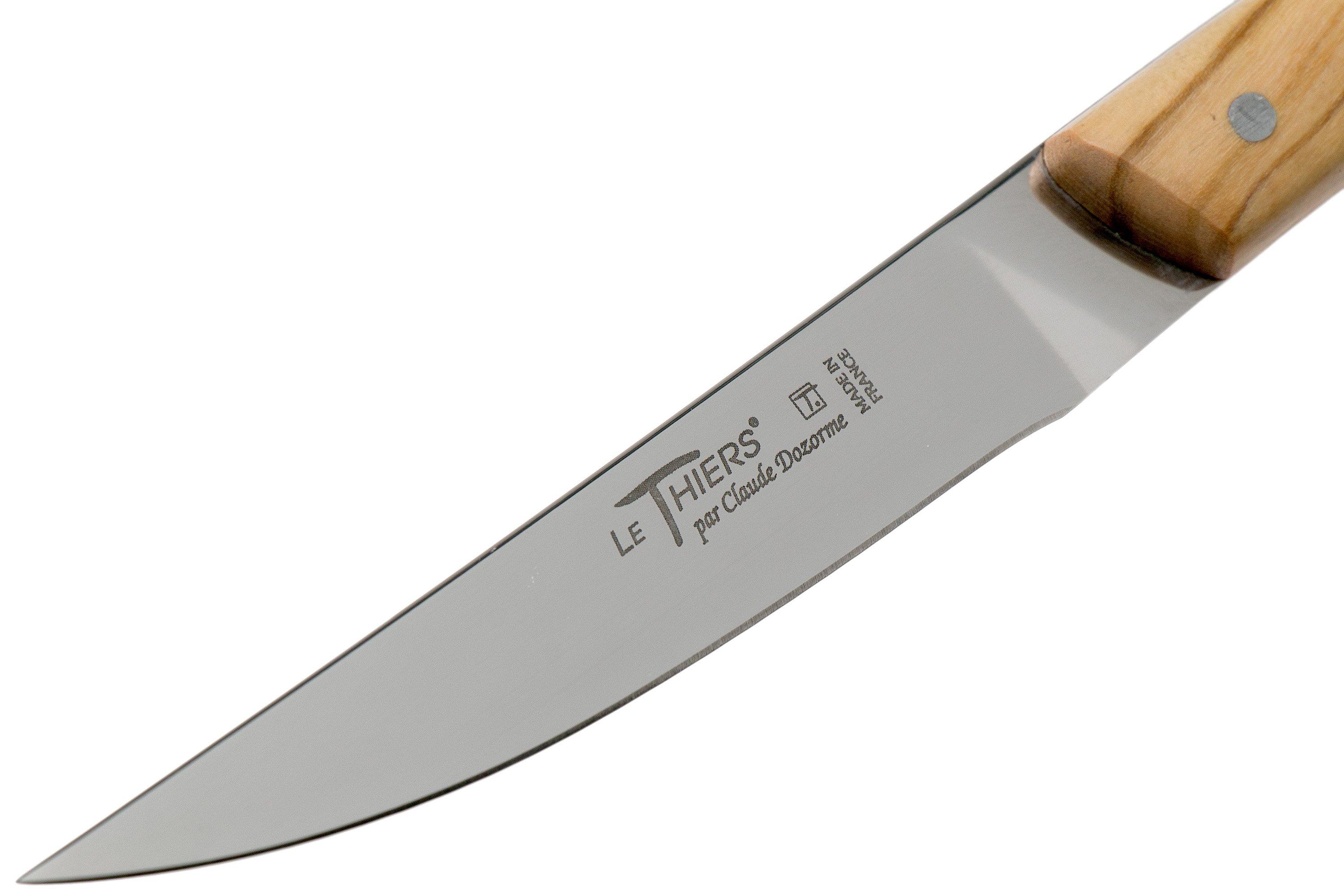 Claude Dozorme Le Thiers steak knife set 6-piece, olive wood ...