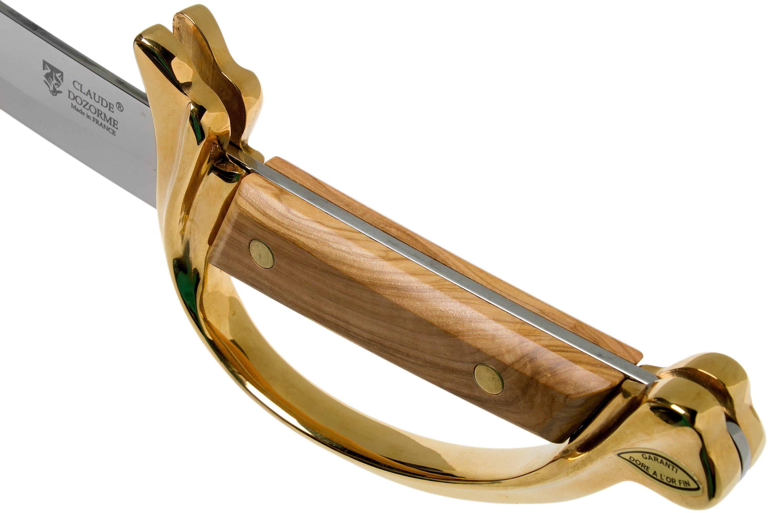 Claude Dozorme champagne Sabre Napoleon olive wood | Advantageously ...