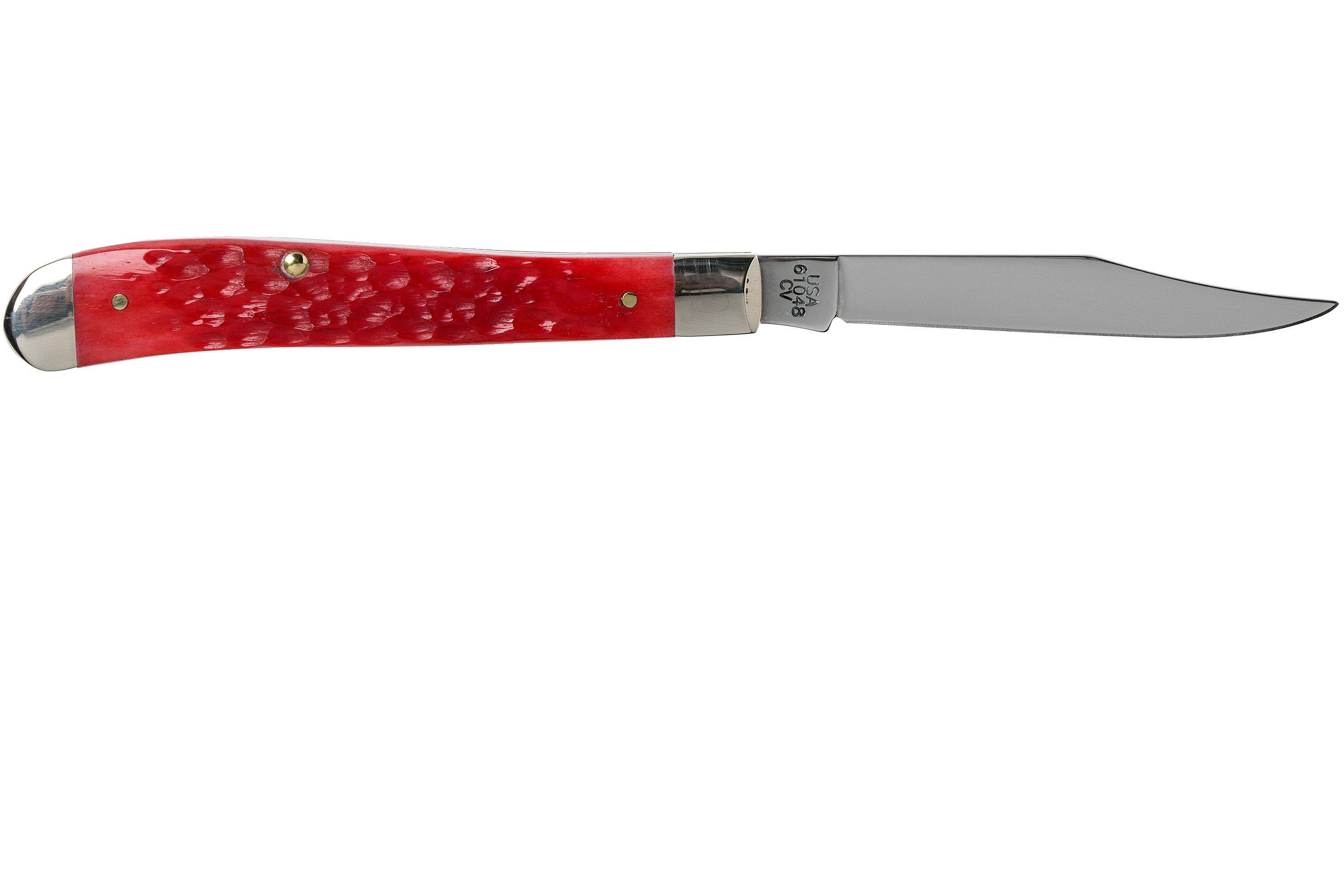 Case Slimline Trapper Dark Red Bone, Standard Jig, 06982, 61048 CV ...