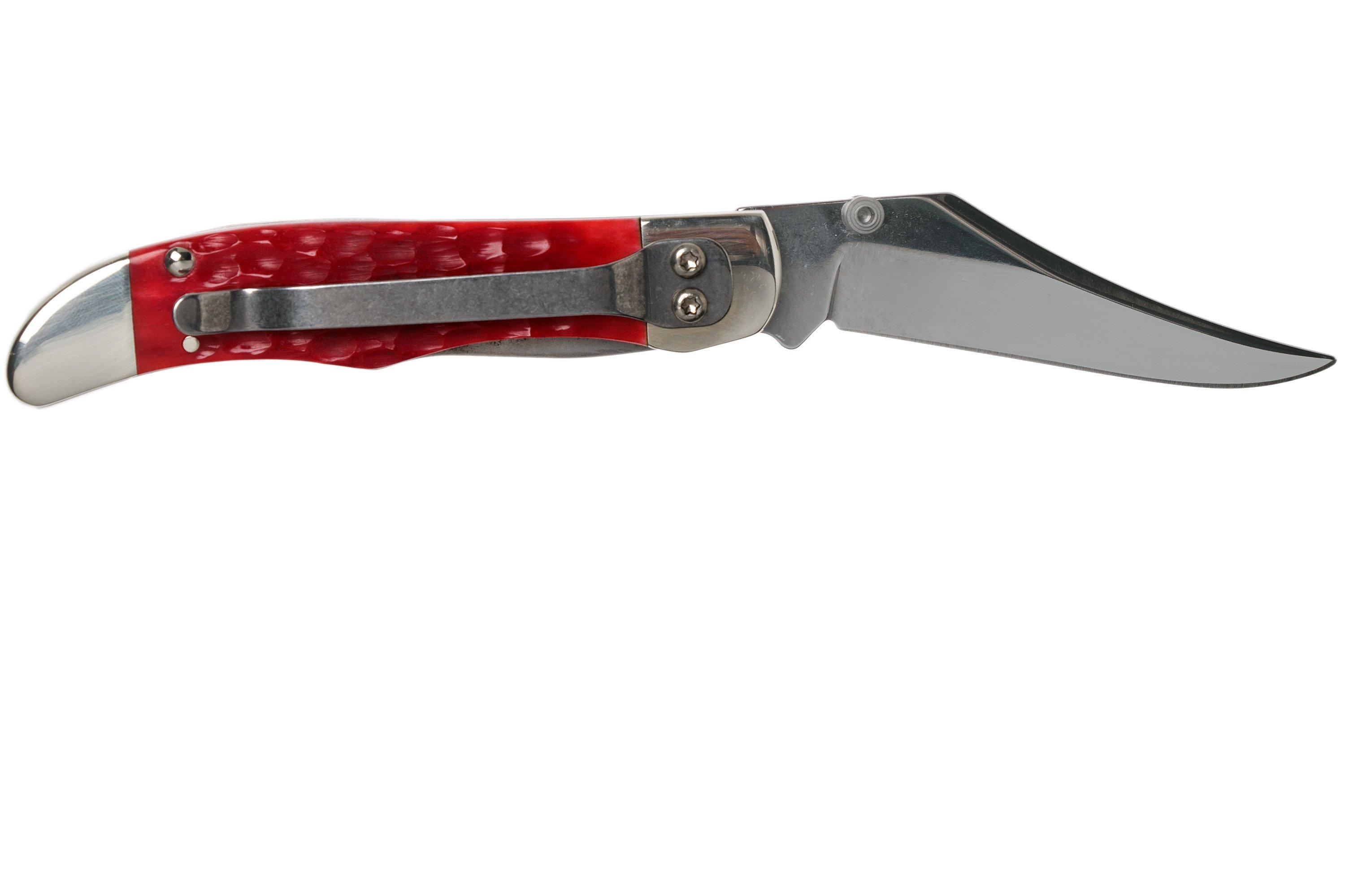 Case Kickstart Mid Folding Hunter Dark Red Bone, Standard Jig, Peach ...