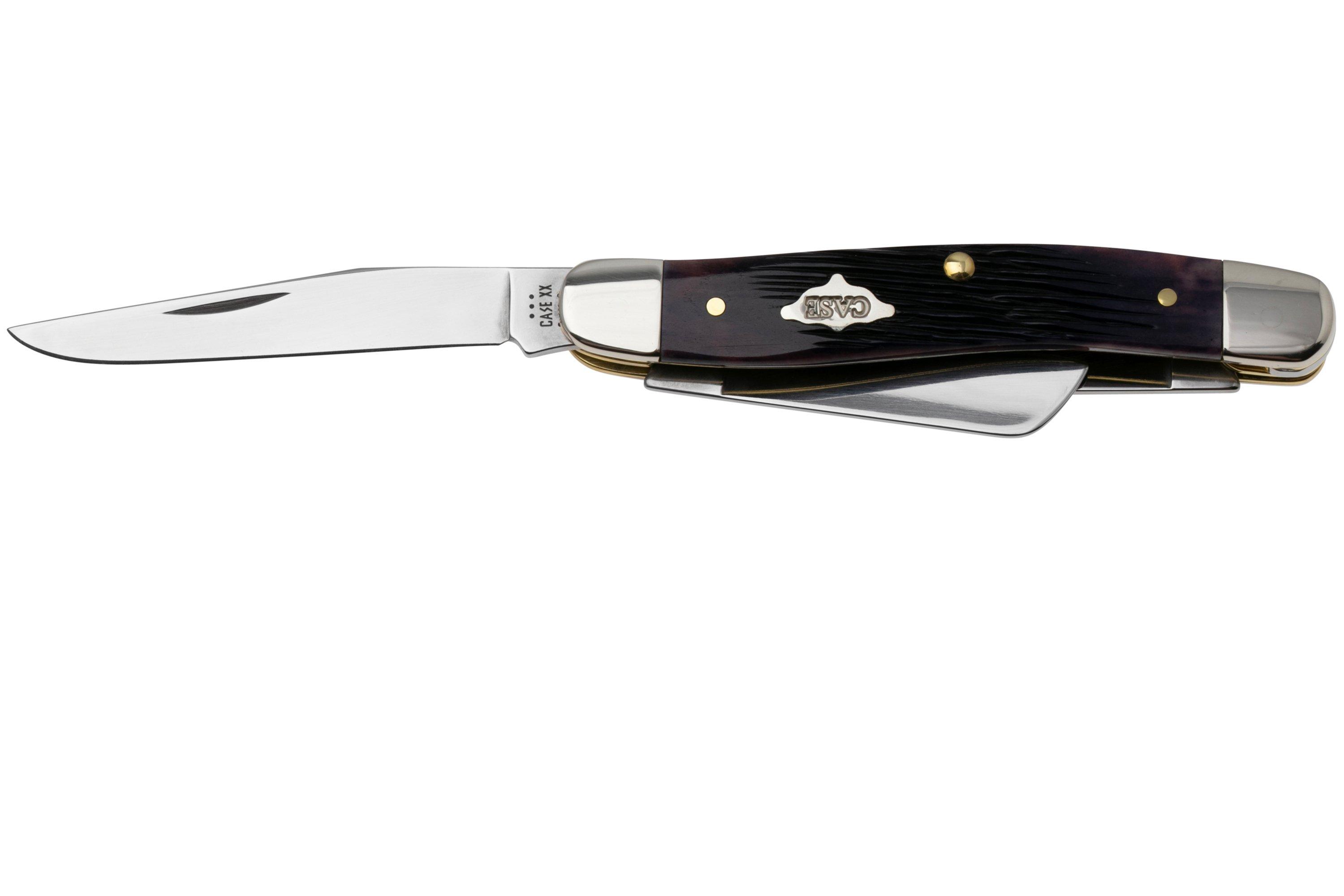 Case Medium Stockman 09701 Purple Bone, Barnboard Jig 6318 SS pocket ...