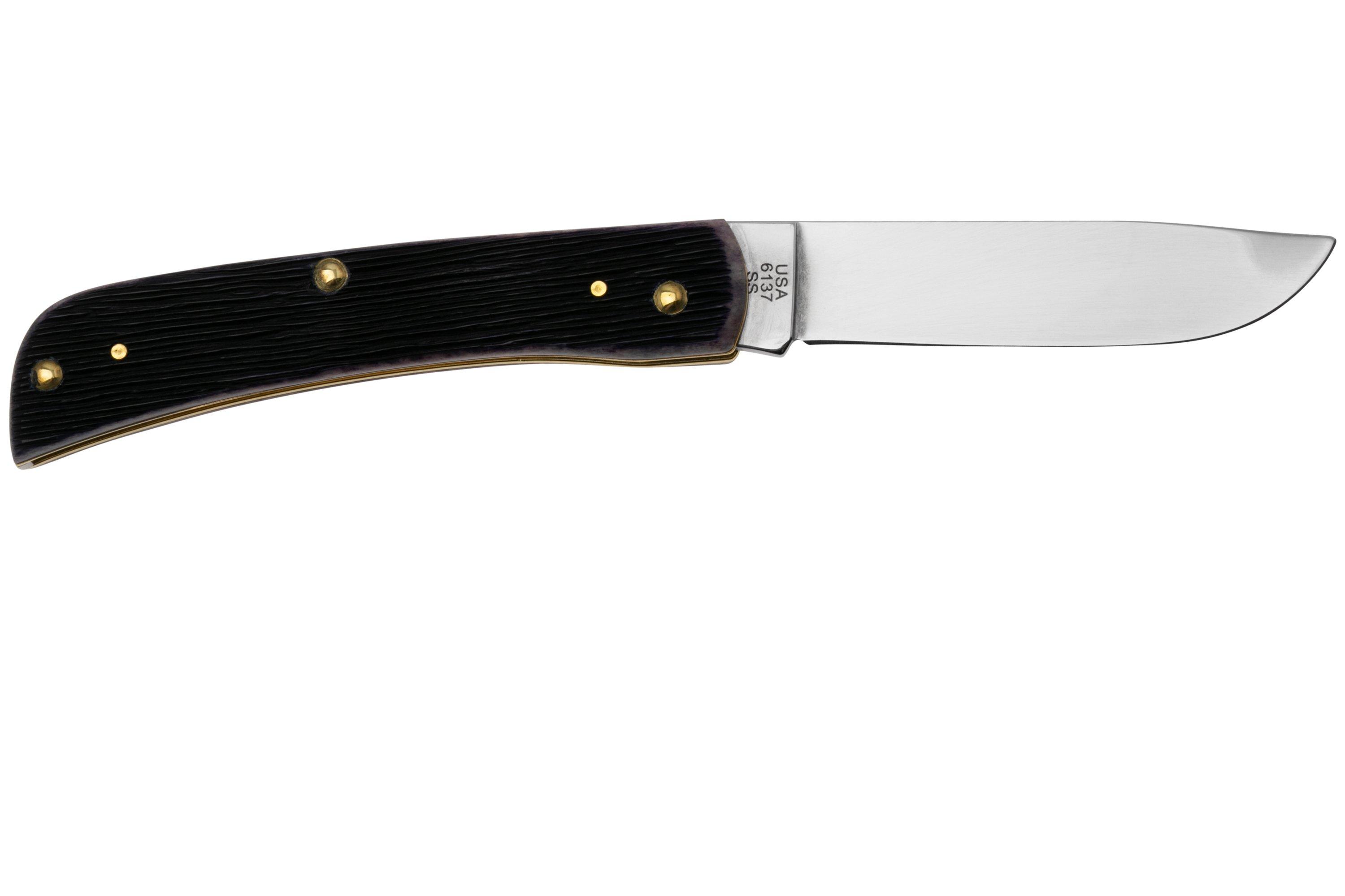 Case Sod Buster Jr 09702 Purple Bone, Barnboard Jig 6137 SS canivete ...