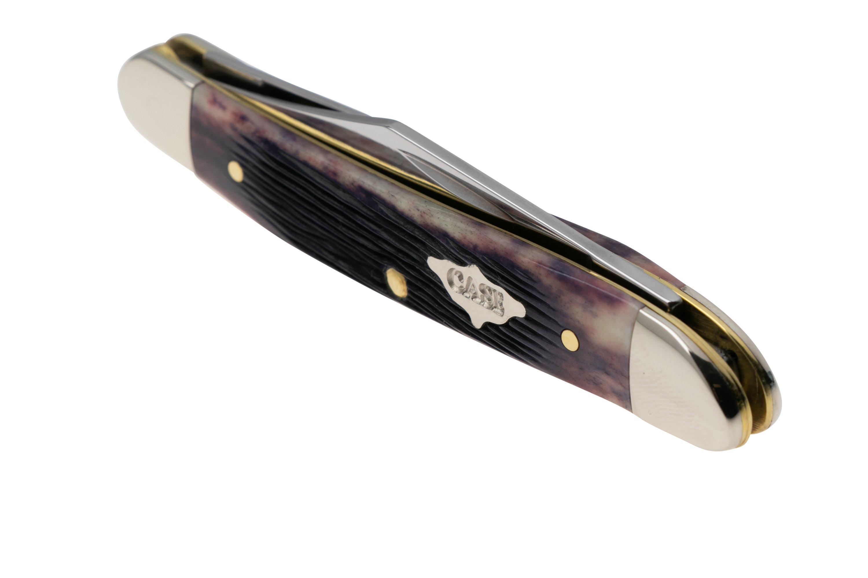 Case Medium Jack 09714 Purple Bone, Barnboard Jig 62087 SS pocket knife ...