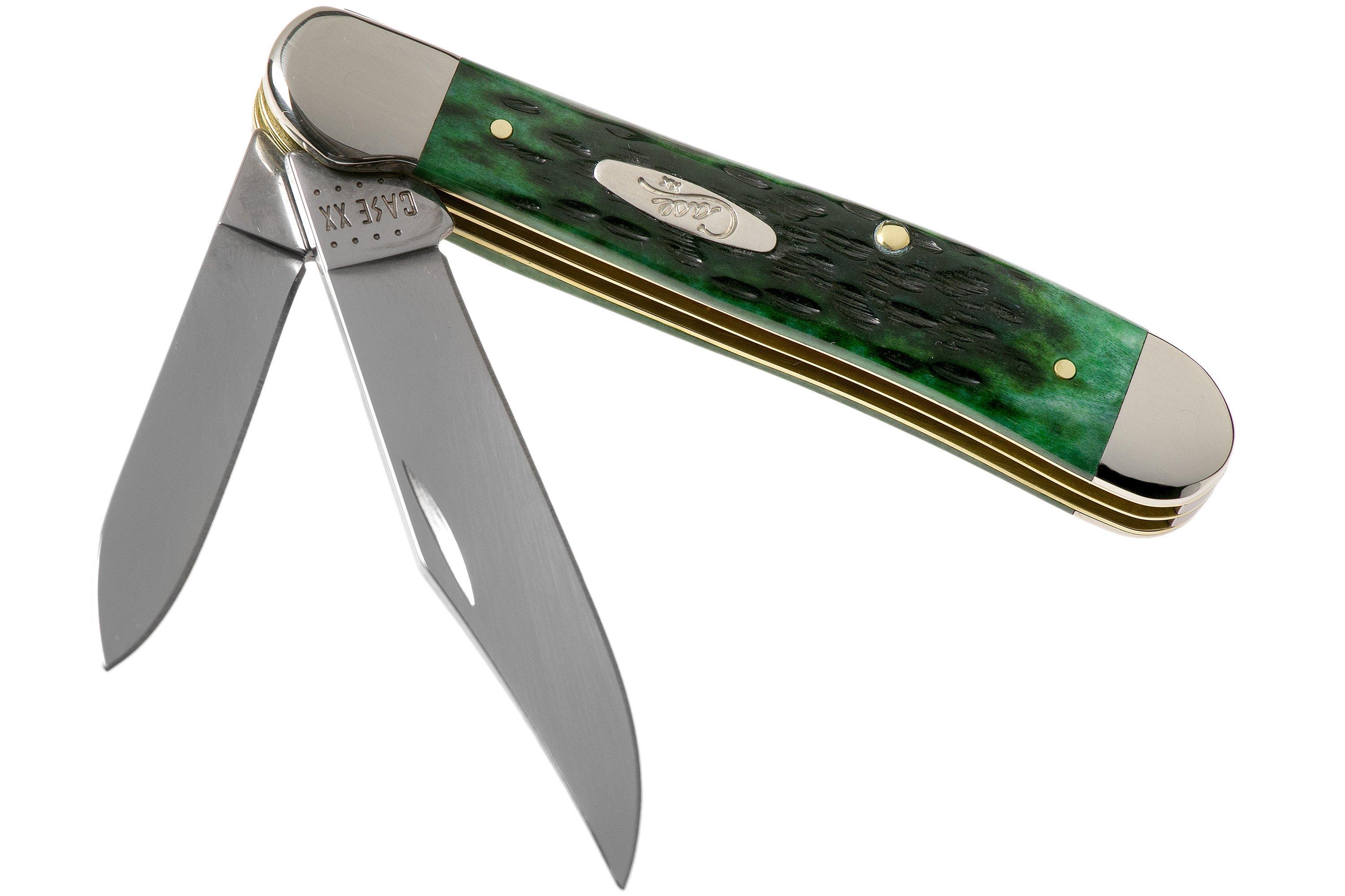 Case Copperhead Pocket Worn Bermuda Green Bone, Peach Seed Jig, 9788 ...