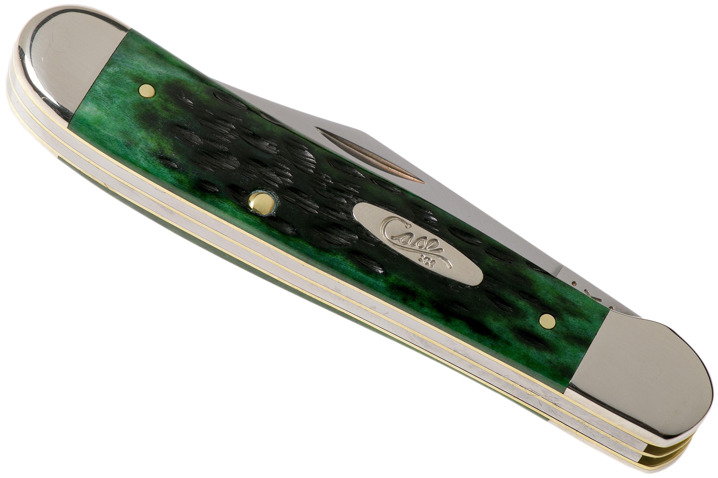 Case Copperhead Pocket Worn Bermuda Green Bone, Peach Seed Jig, 9788 ...