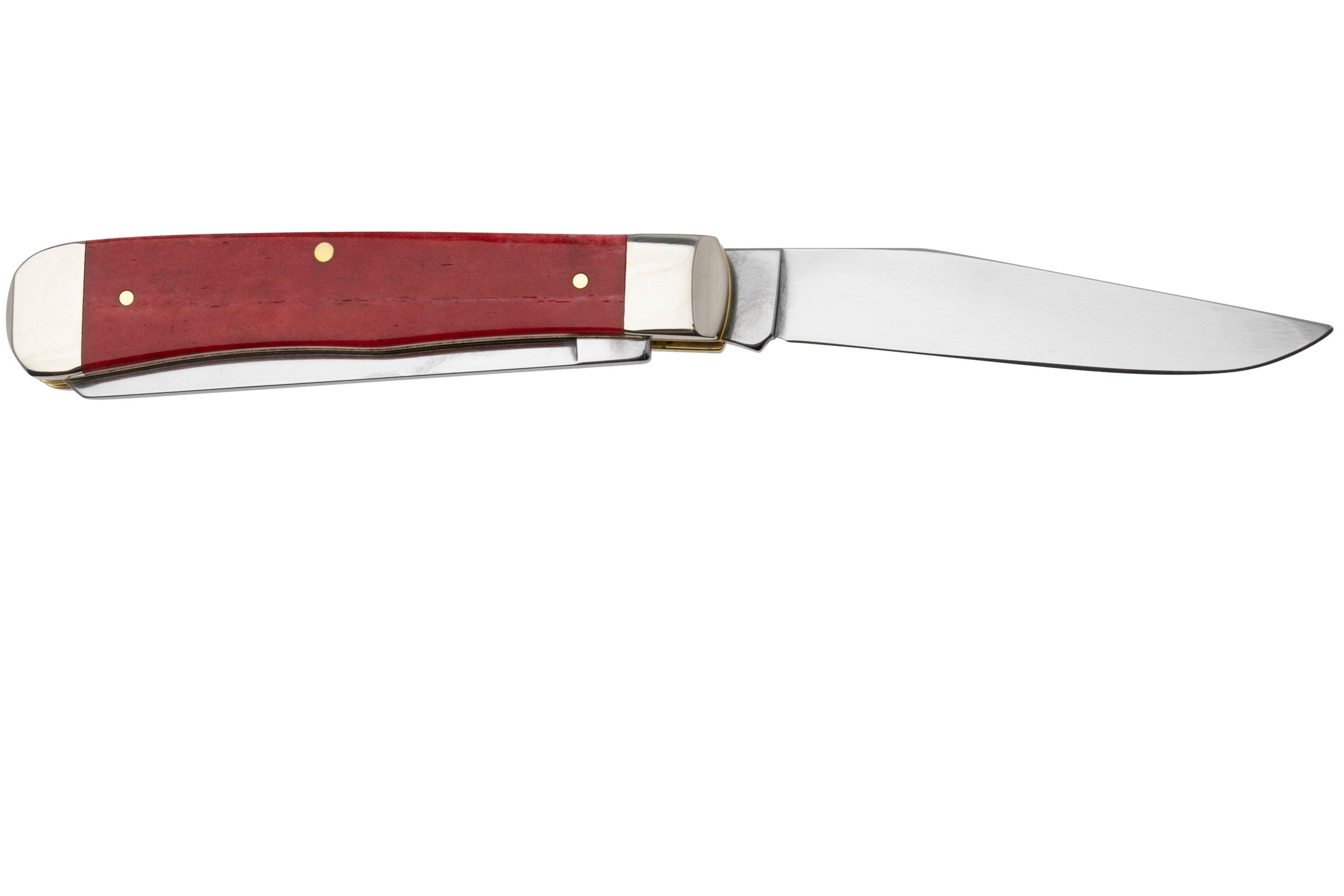 Case Trapper 10760 Smooth Dark Red Bone, Pinched Bolsters 6254 SS ...