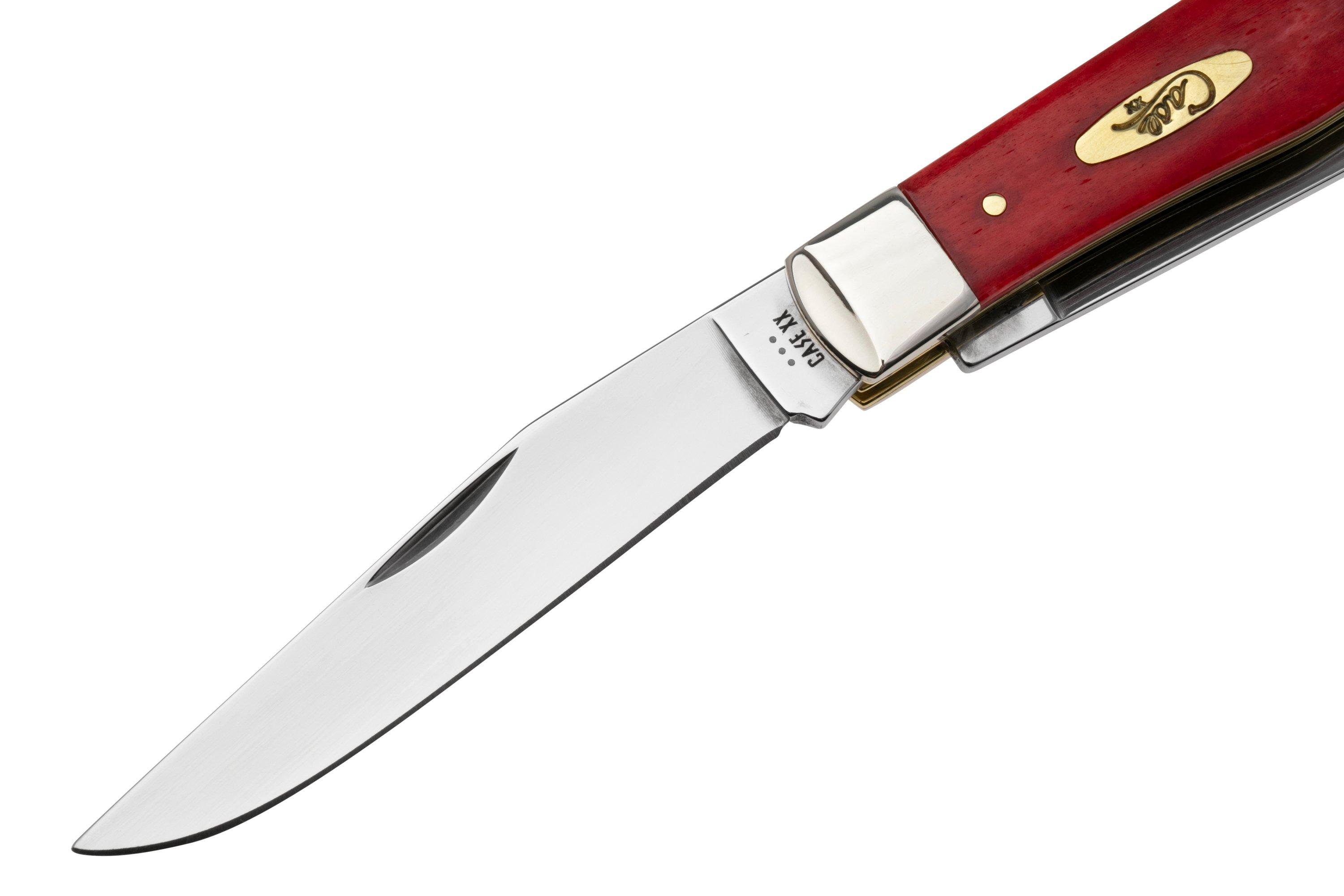 Case Trapper 10760 Smooth Dark Red Bone, Pinched Bolsters 6254 SS ...