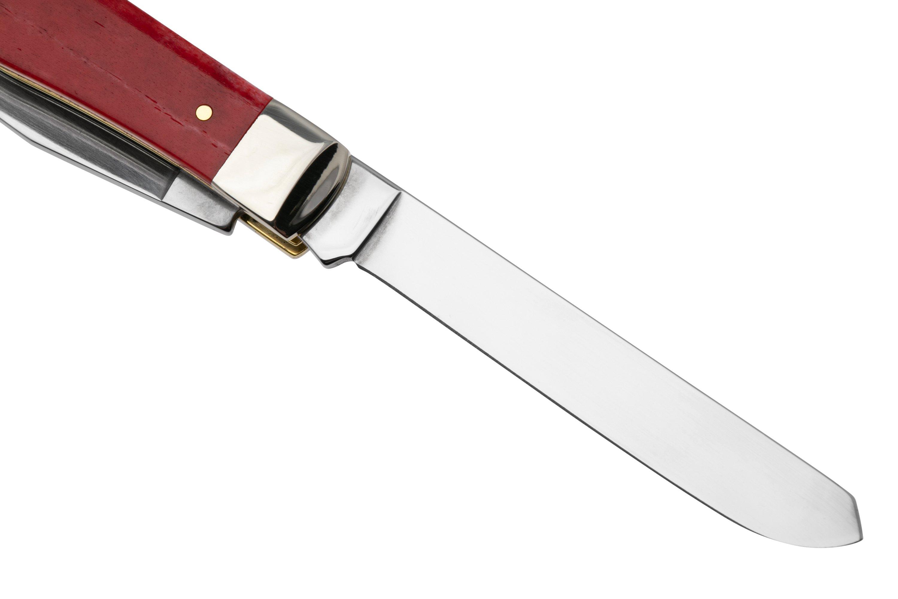 Case Trapper 10760 Smooth Dark Red Bone, Pinched Bolsters 6254 SS ...