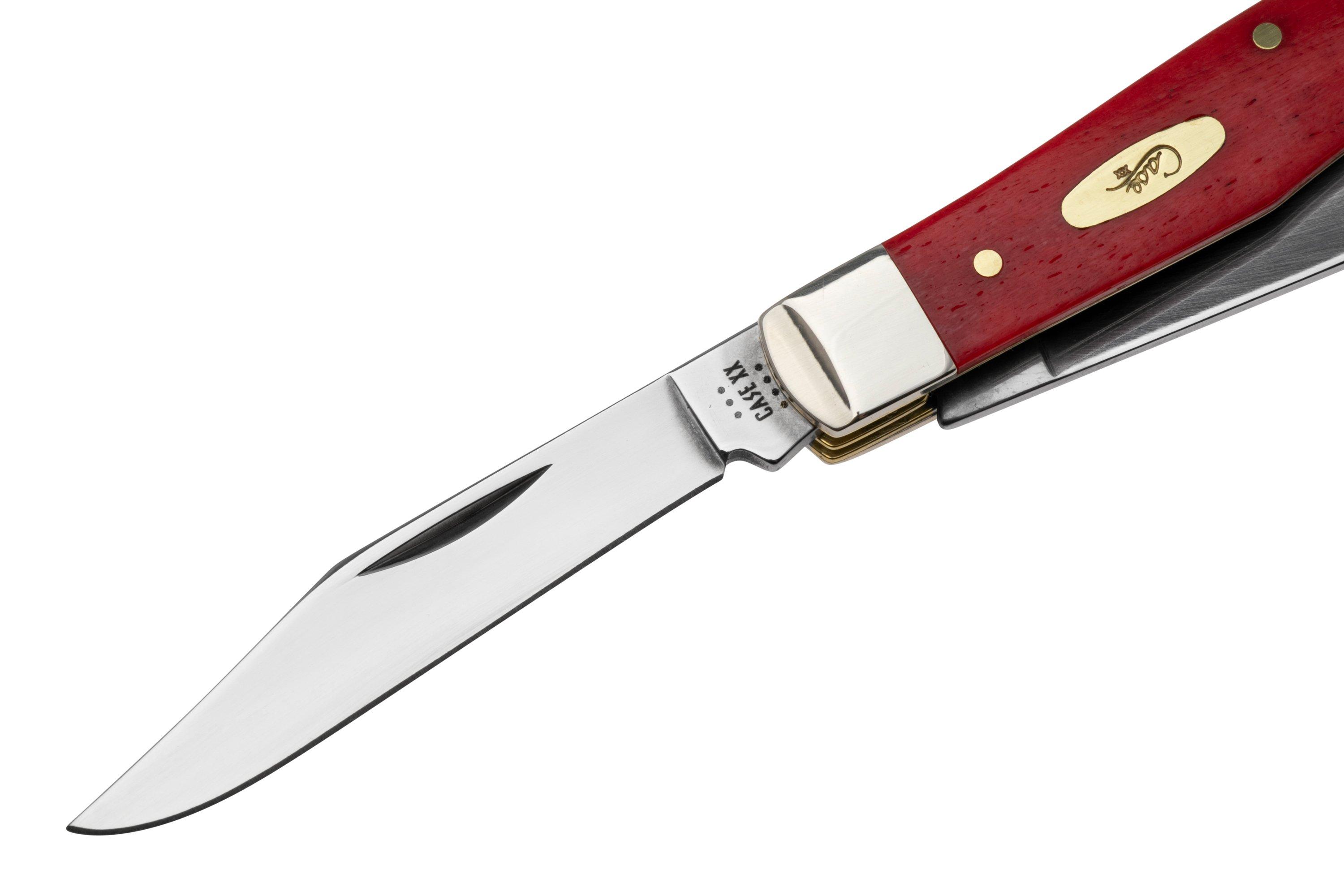 Nóż składany Case Medium Stockman 10762 Smooth Dark Red Bone, Pinched ...