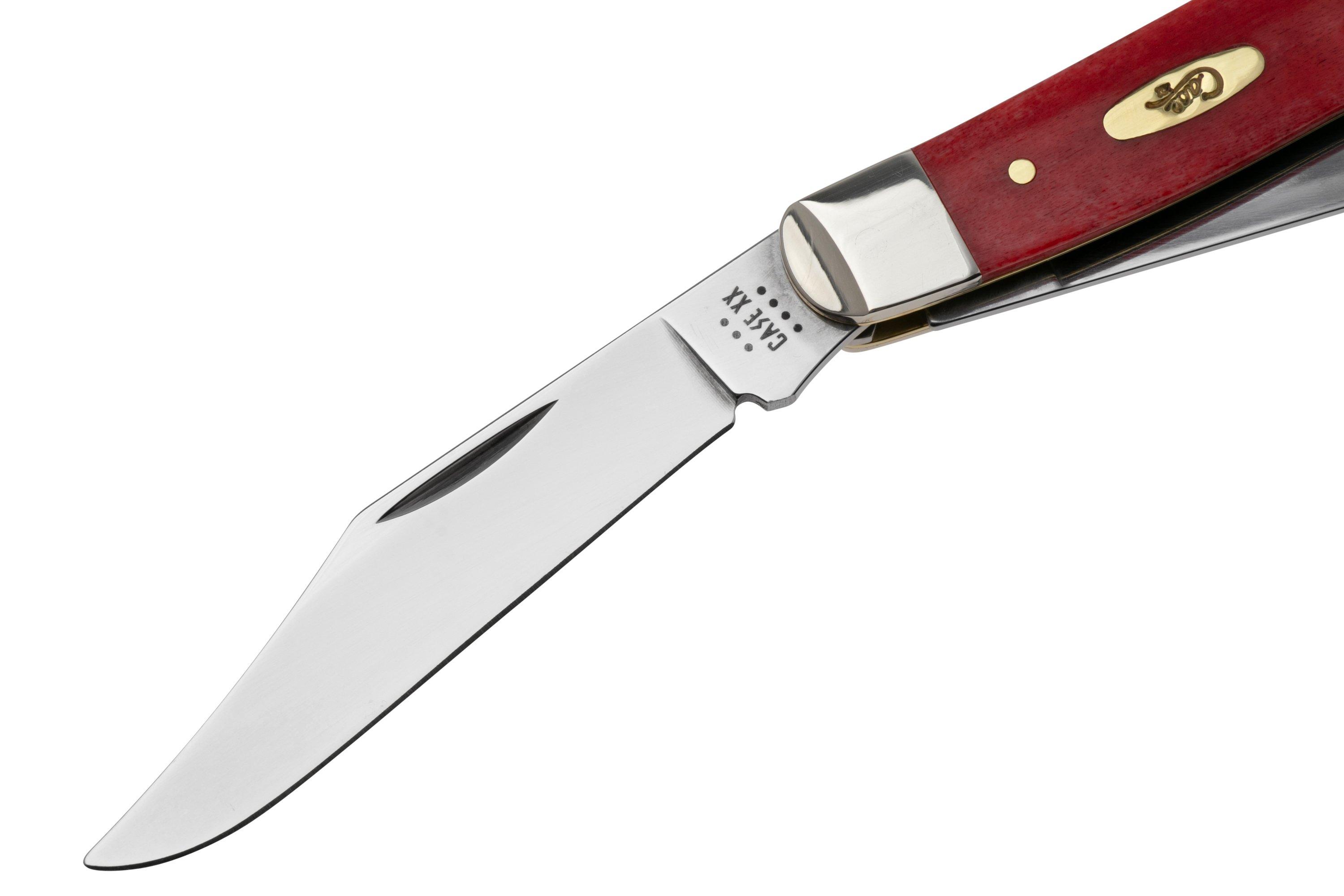 Case Stockman 10764 Smooth Dark Red Bone, Pinched Bolsters 6347 SS ...