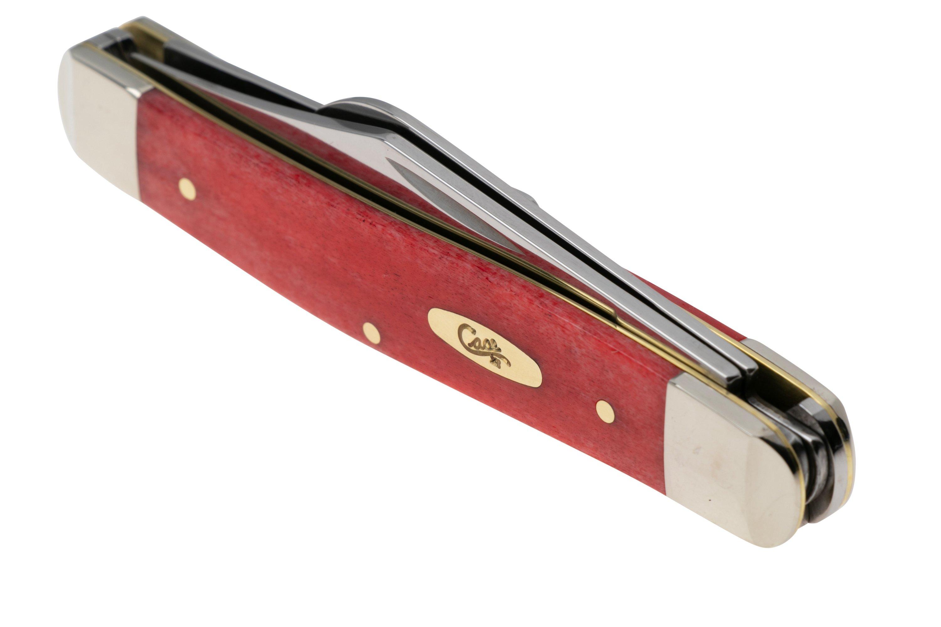 Case Stockman 10764 Smooth Dark Red Bone, Pinched Bolsters 6347 SS ...
