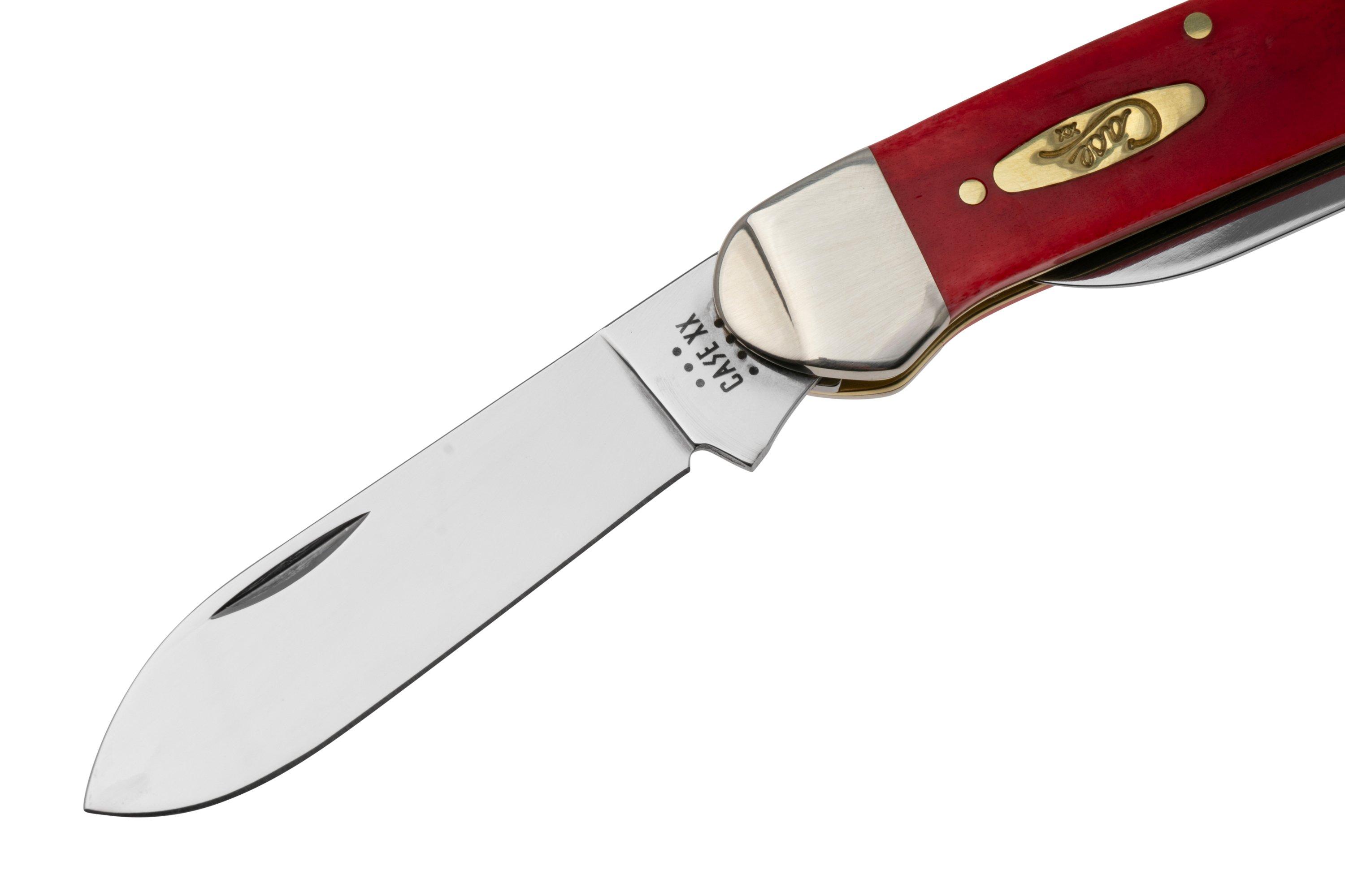 Case Canoe 10765 Smooth Dark Red Bone, Pinched Bolsters 62131 SS pocket ...