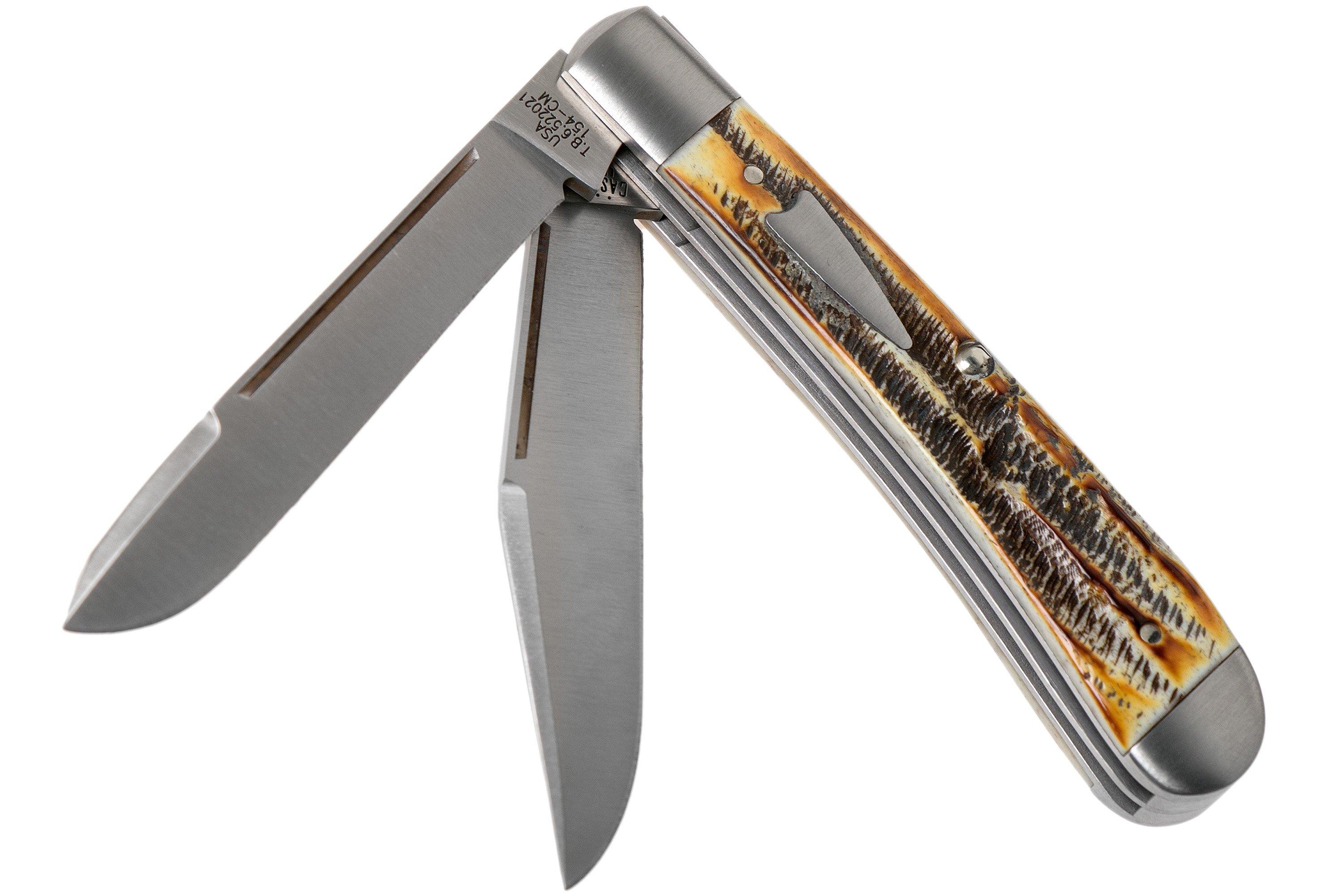 Case HT Trapper, 6.5 BoneStag, 154CM, 10771, TB6.522021 zakmes, Tony ...