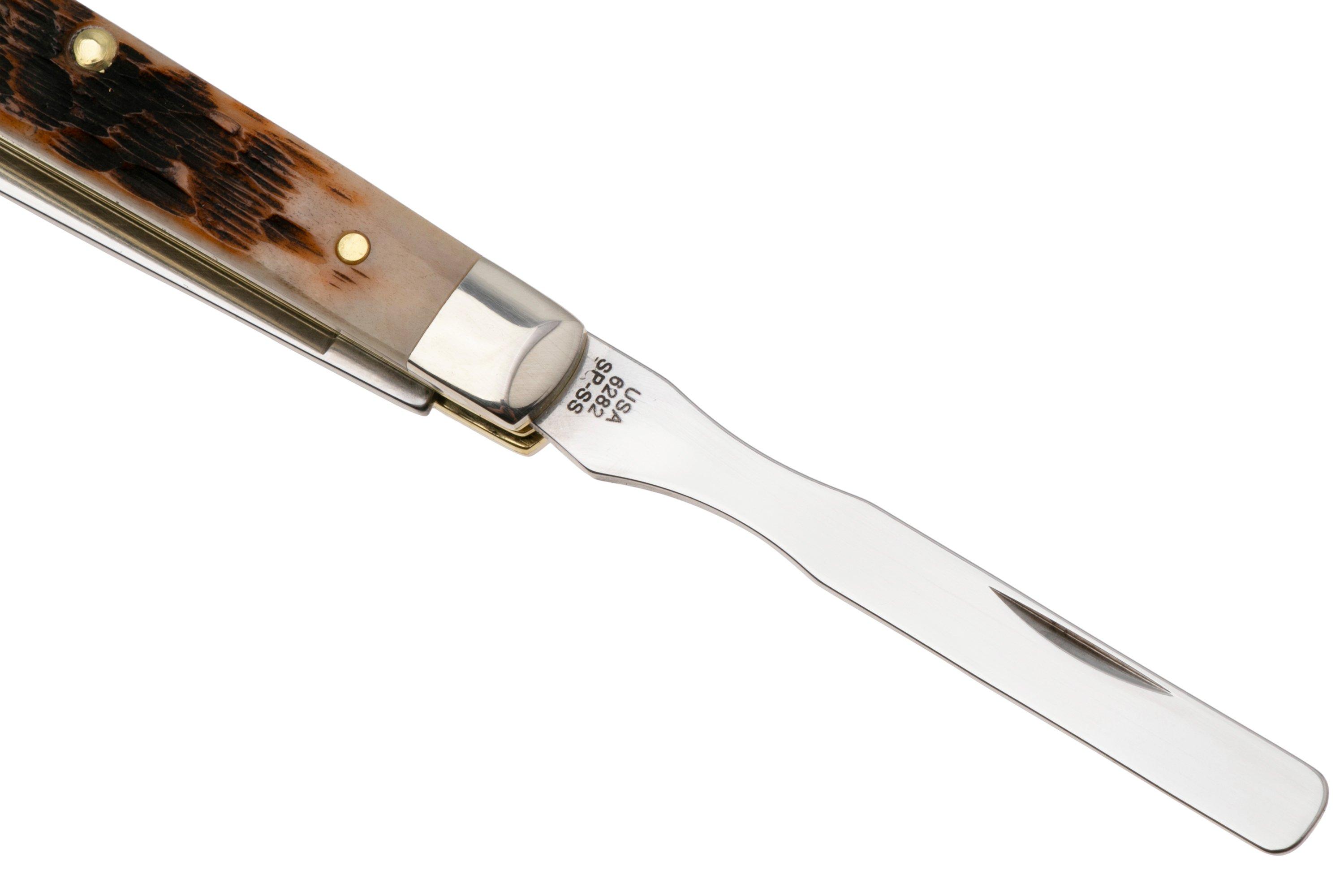 Case Baby Doc Amber Bone, 10797, Peach Seed Jig, 6182SP SS pocket knife ...
