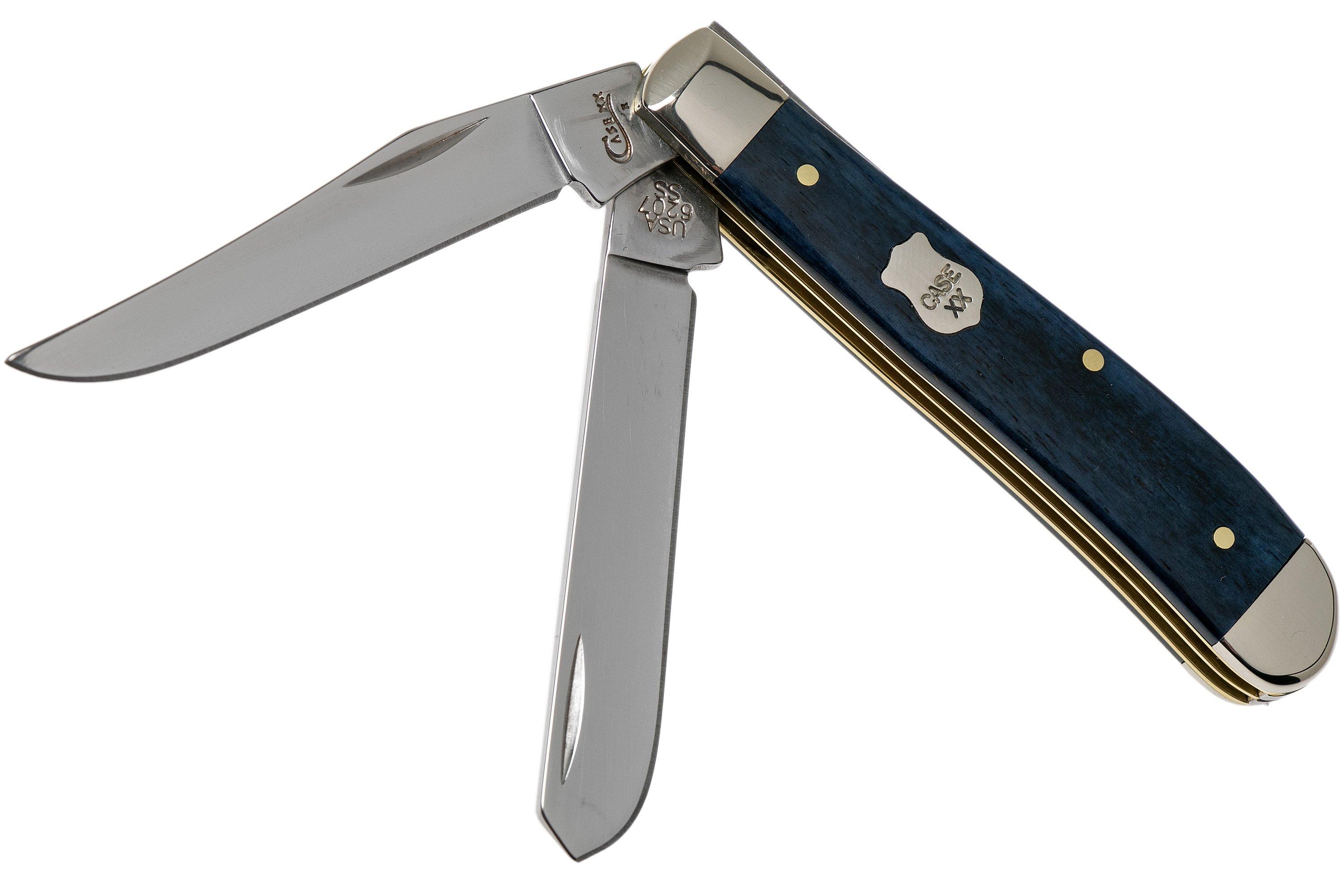 Case Mini Trapper Mediterranean Blue Smooth Bone, 11192, 6207 SS pocket ...