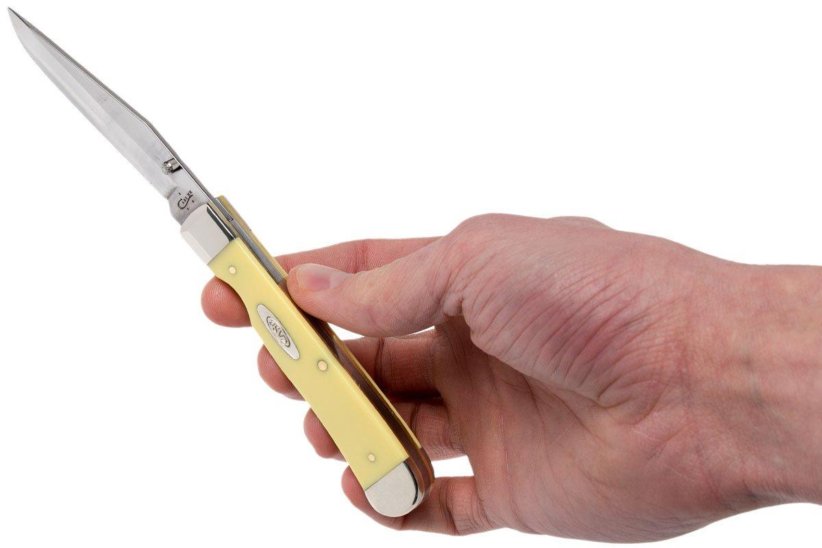 Case Trapperlock Yellow Synthetic, 00111, 3154L CV pocket knife ...