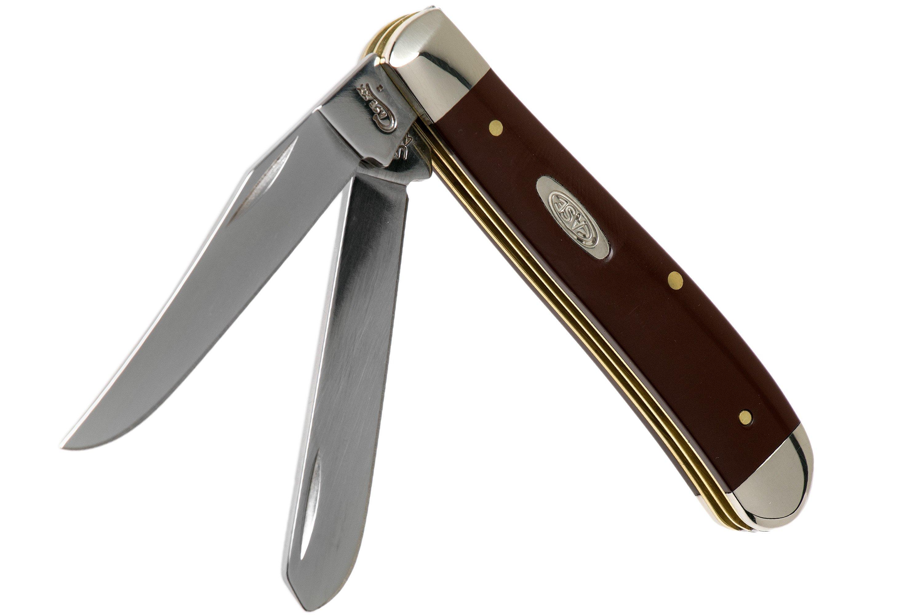 Case Mini Trapper Smooth Brown Synthetic, 11794, 4207 SS pocket knife ...