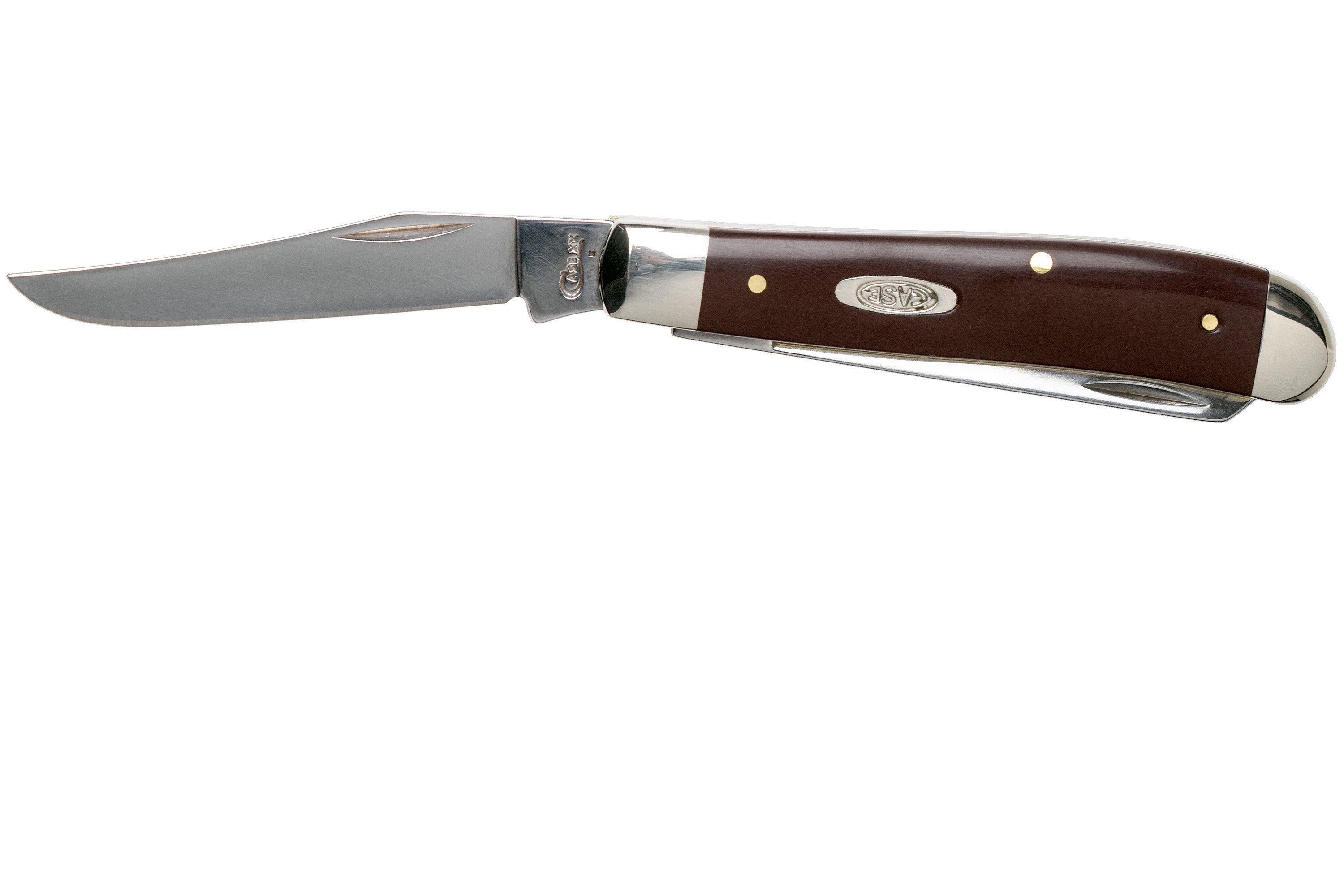 Case Mini Trapper Smooth Brown Synthetic, 11794, 4207 SS pocket knife ...