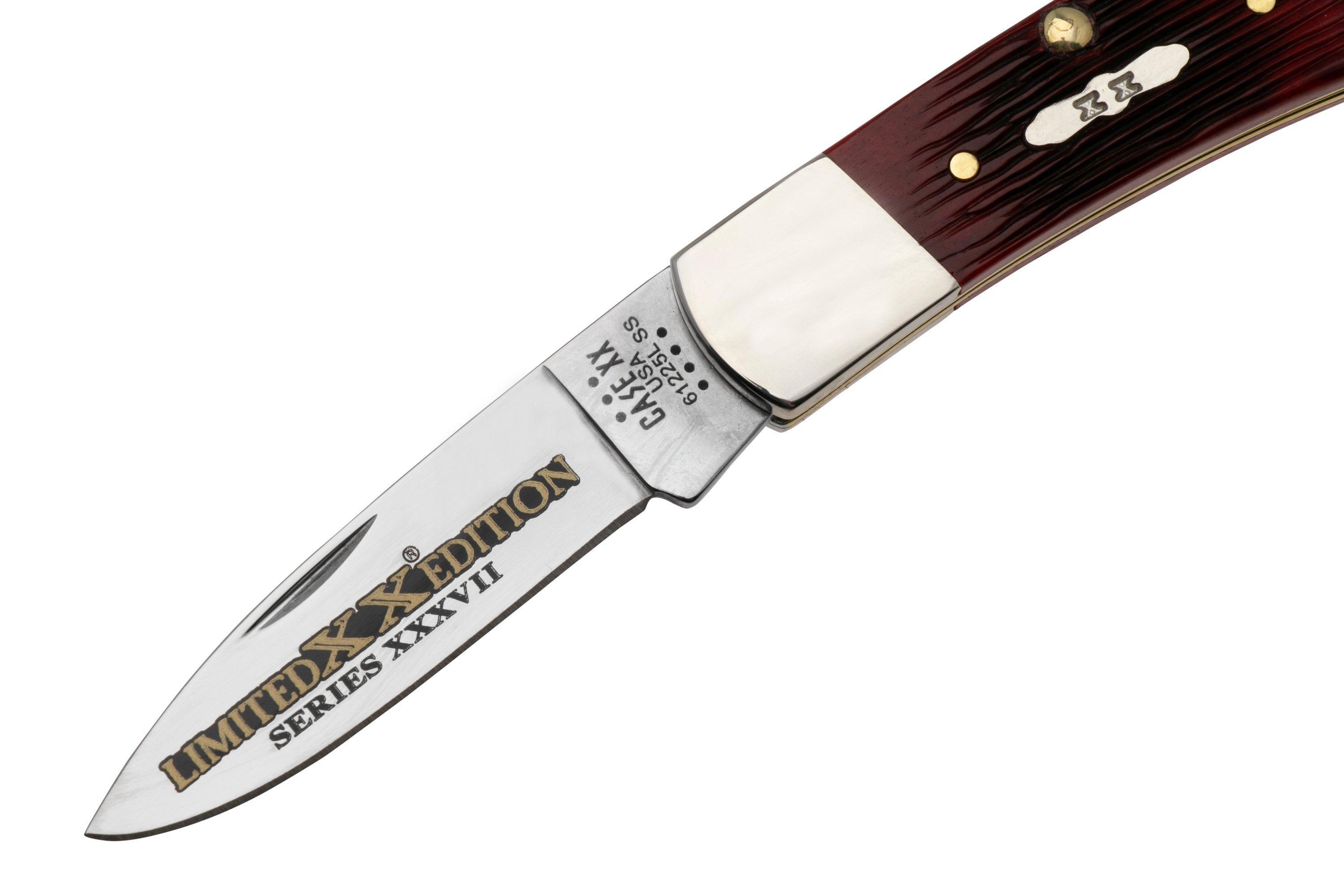 Case Lockback 12211 Old Red Bone Barnboard Jig, pocket knife, Limited ...