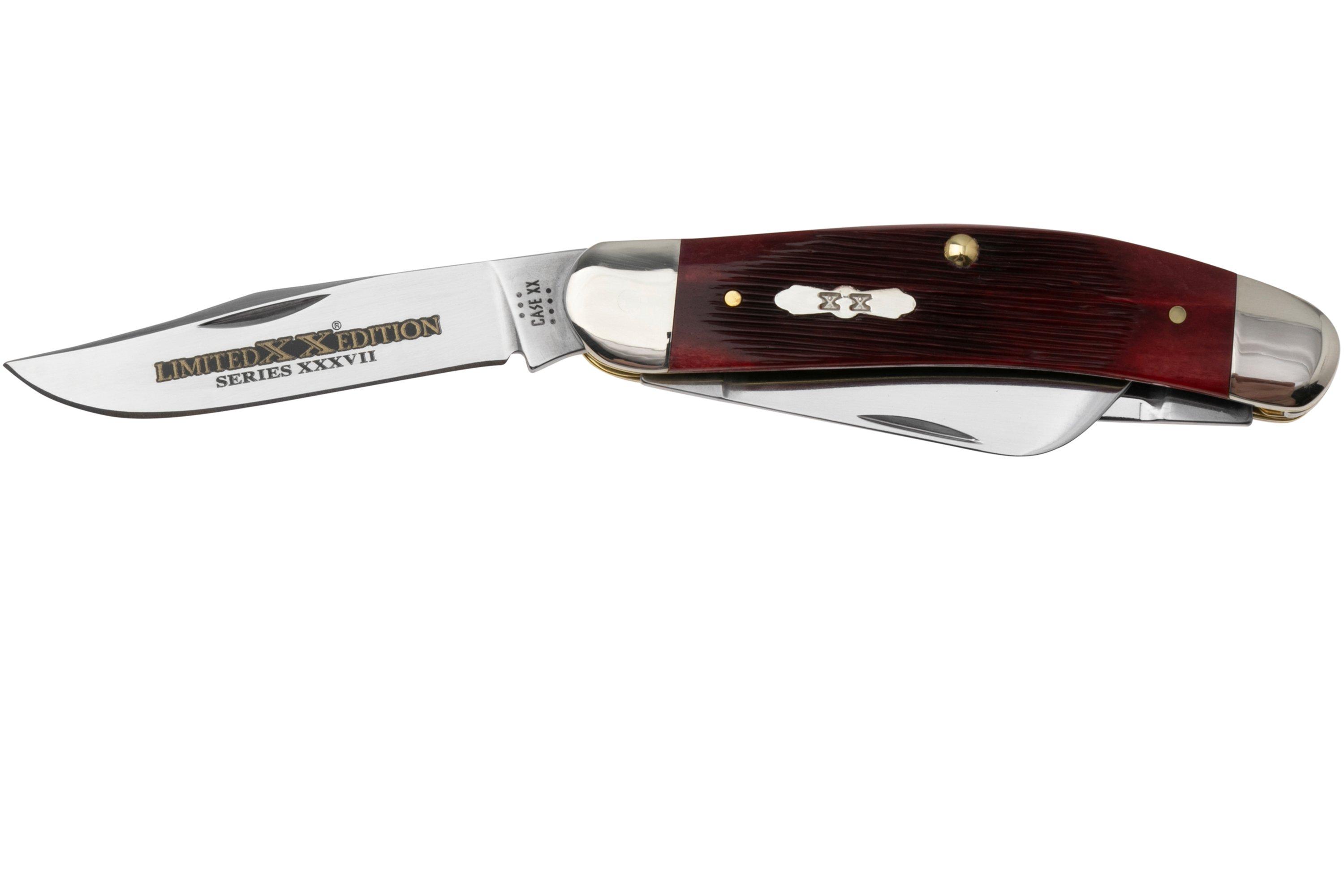 Case Sowbelly 12212 Old Red Bone Barnboard Jig, pocket knife, Limited ...