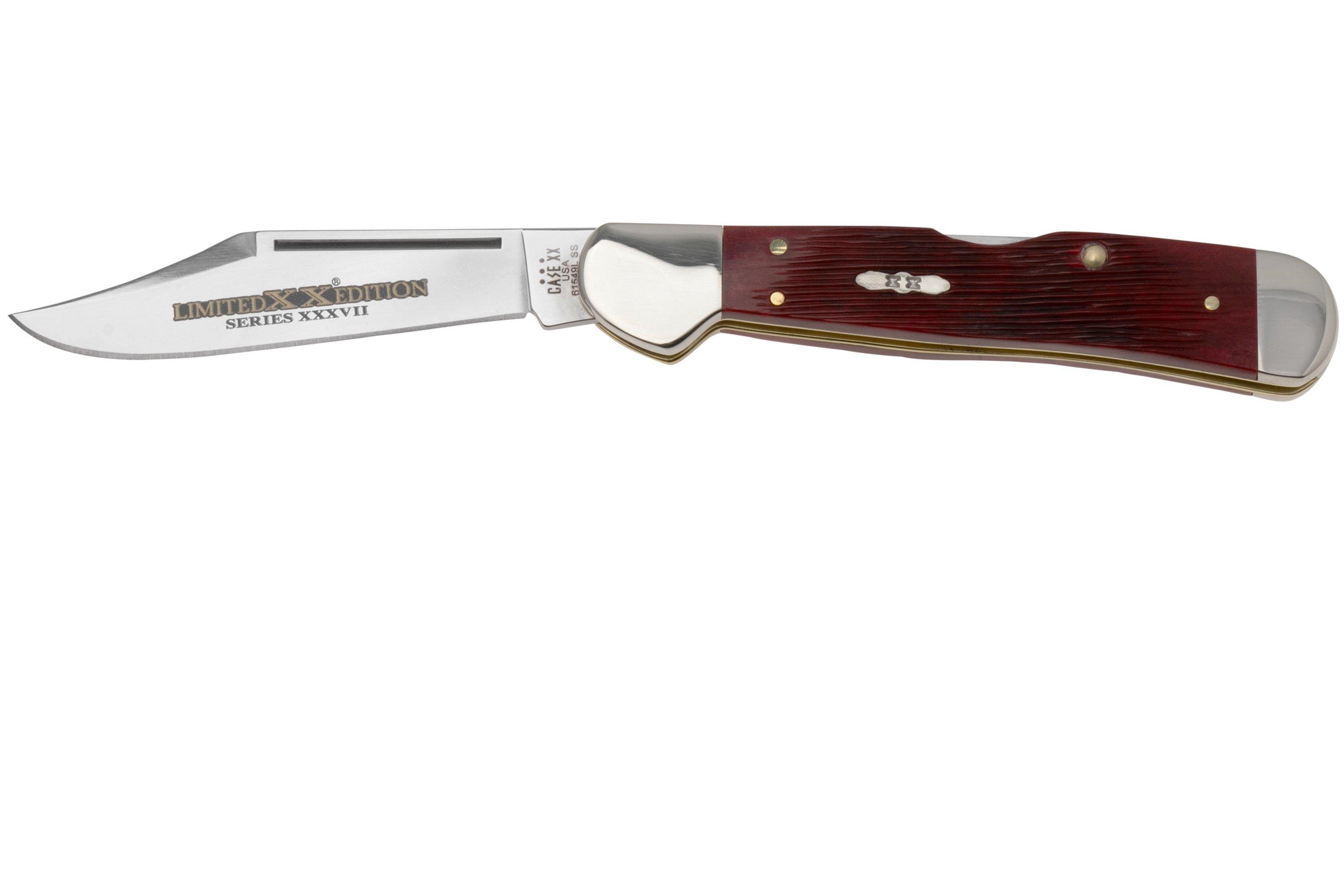 Case CopperLock 12213 Old Red Bone Barnboard Jig, pocket knife, Limited ...