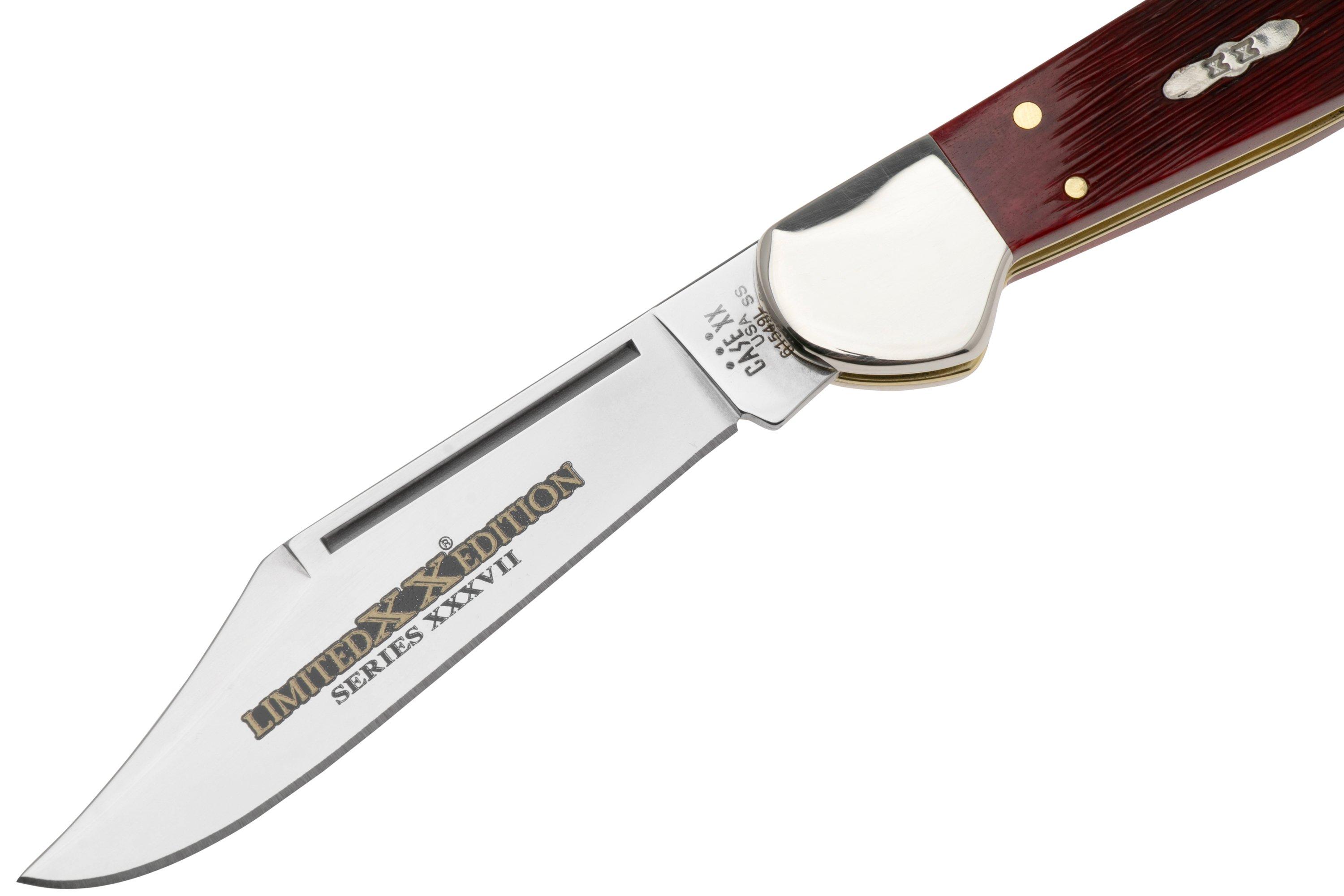 Case CopperLock 12213 Old Red Bone Barnboard Jig, pocket knife, Limited ...